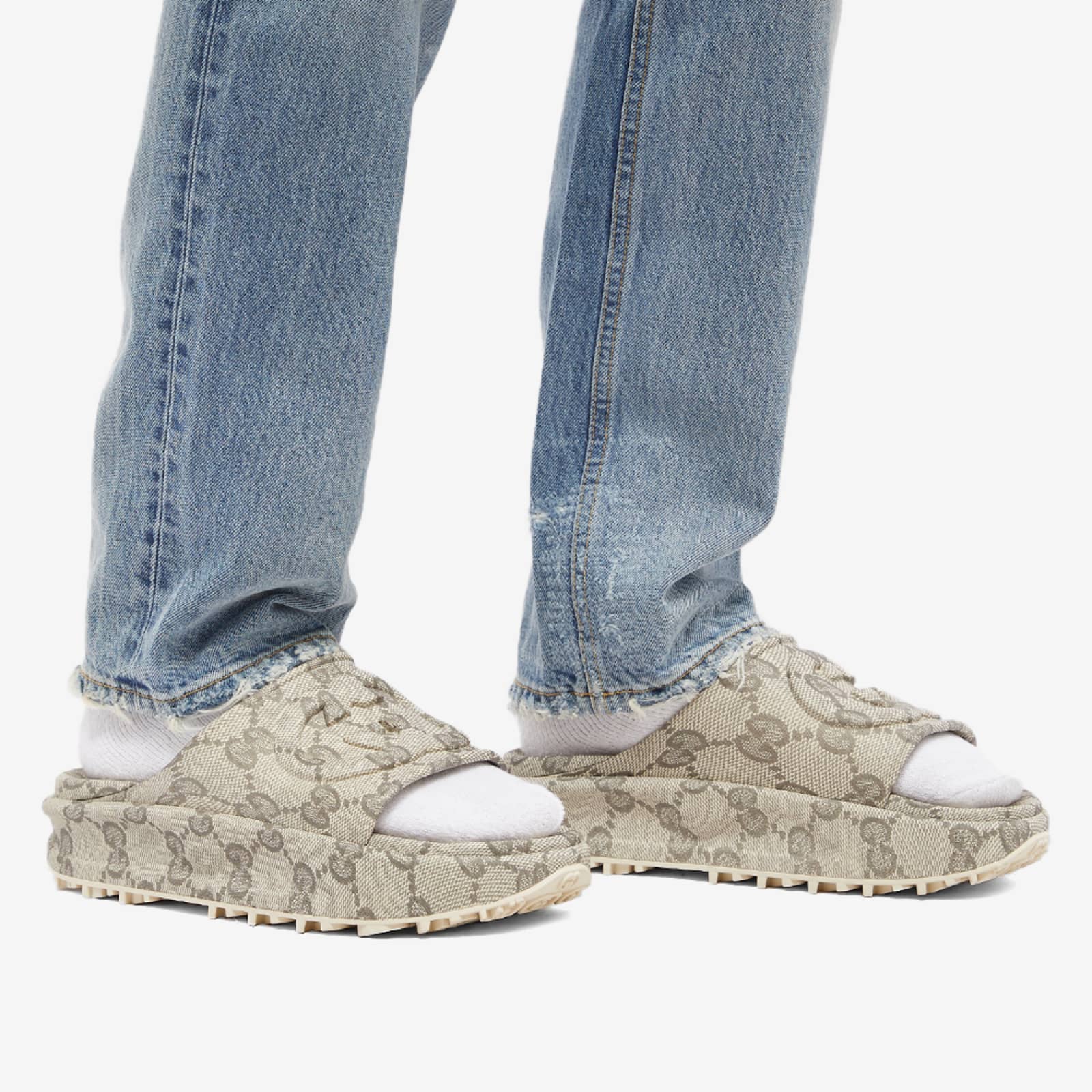 Gucci Miami GG Slide Beige | END. (US)