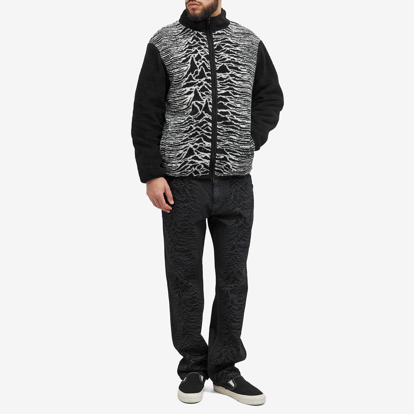 Pleasures Disorder Fuzzy Jacket Black | END. (US)