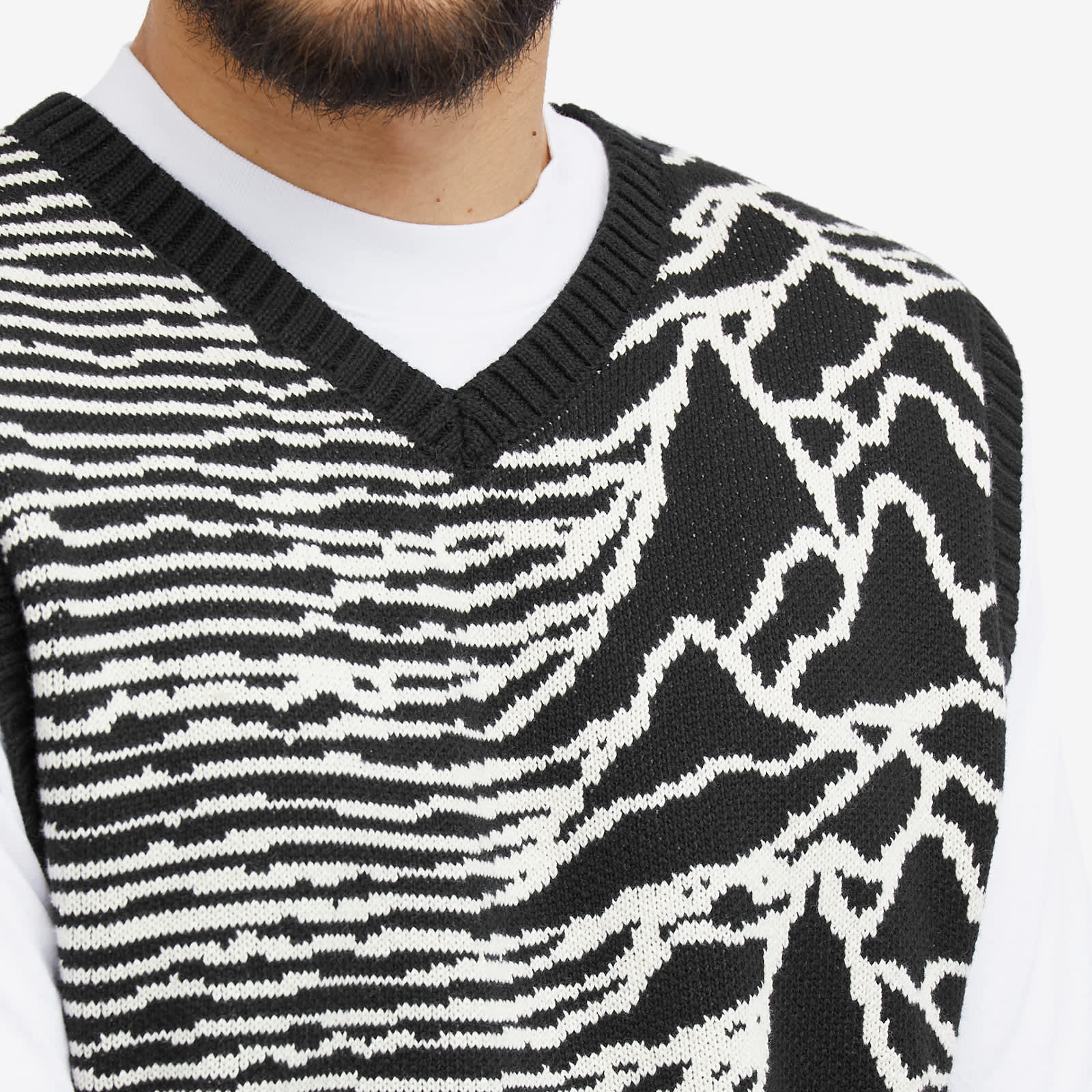 Pleasures Interzone Knitted Vest Black End