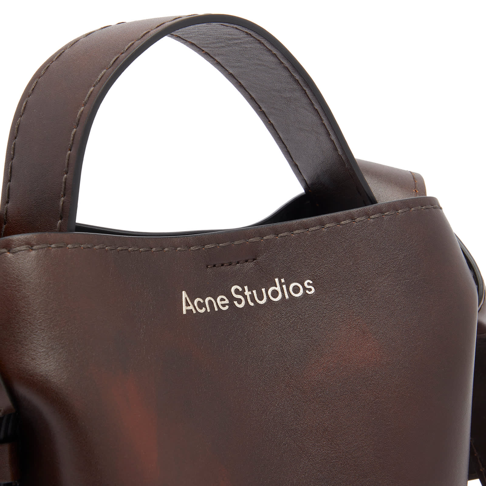 Acne Studios Top Handle Mini Bag Dark Brown | END. (HK)