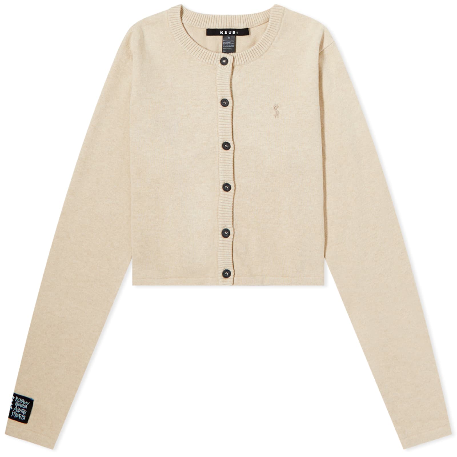 Ksubi Mini Cropped Cardigan Off White | END. (US)