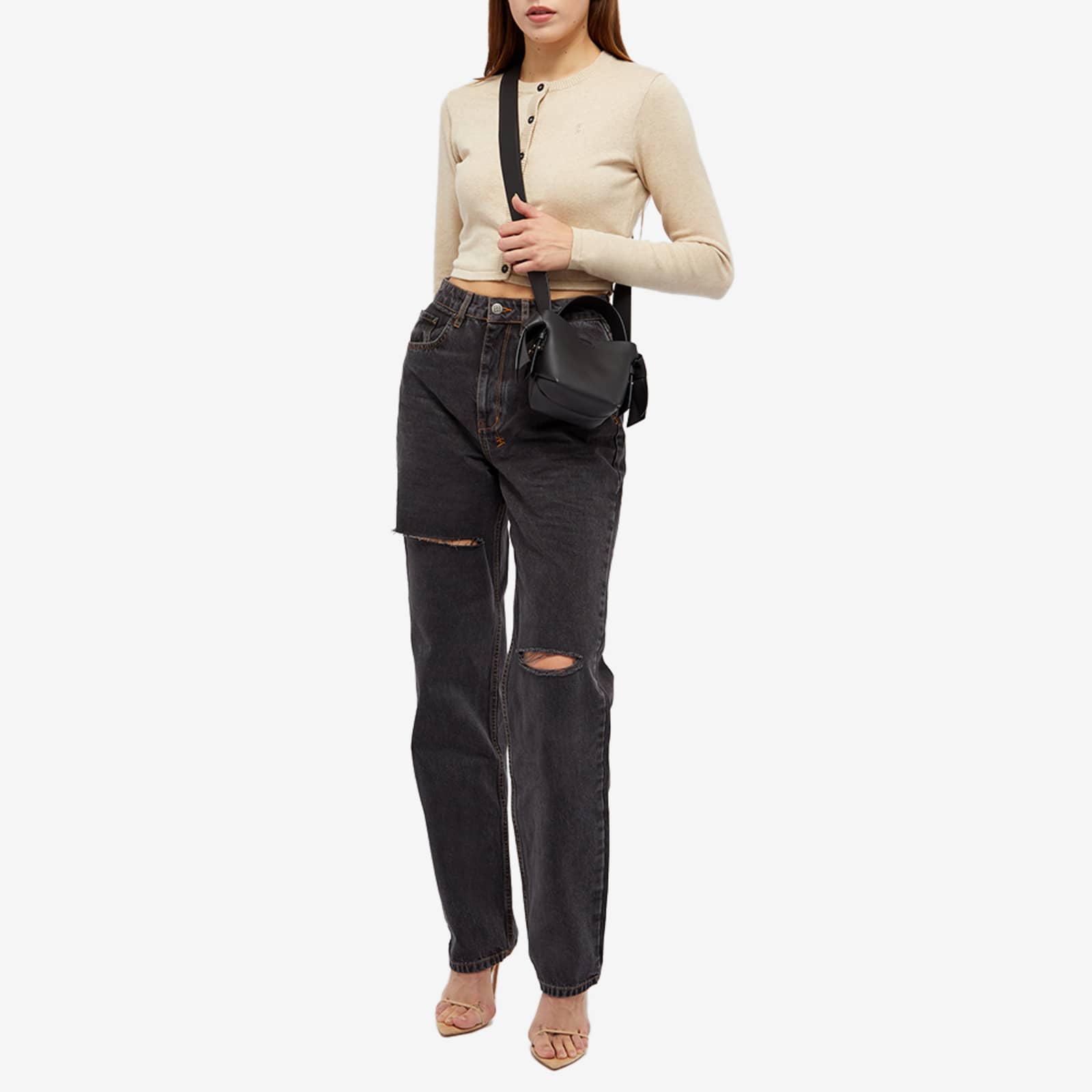 Ksubi Mini Cropped Cardigan Off White | END. (US)