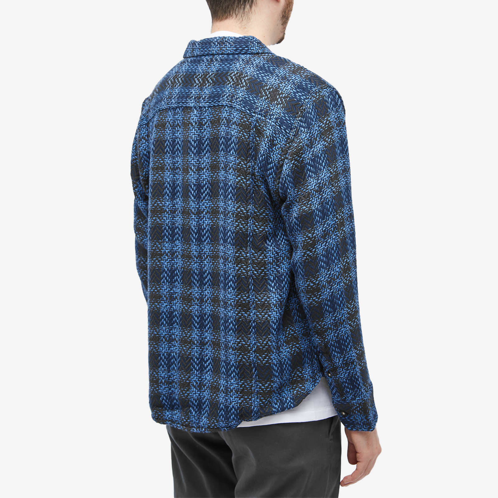 Corridor Cosmic Acid Plaid Shirt Blue | END. (GB)