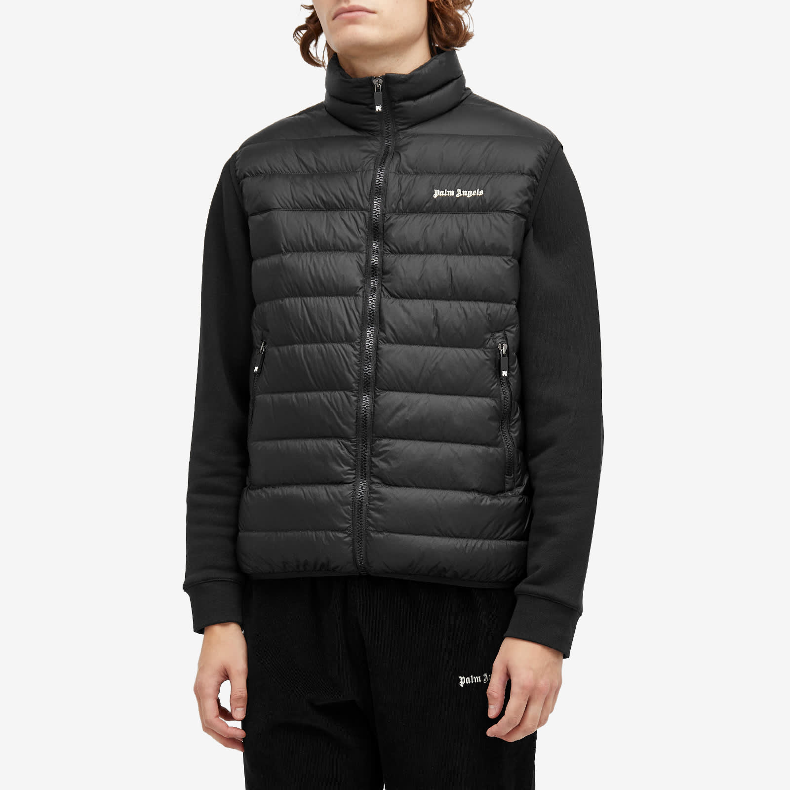 Palm Angels Logo Down Vest Black | END. (HK)