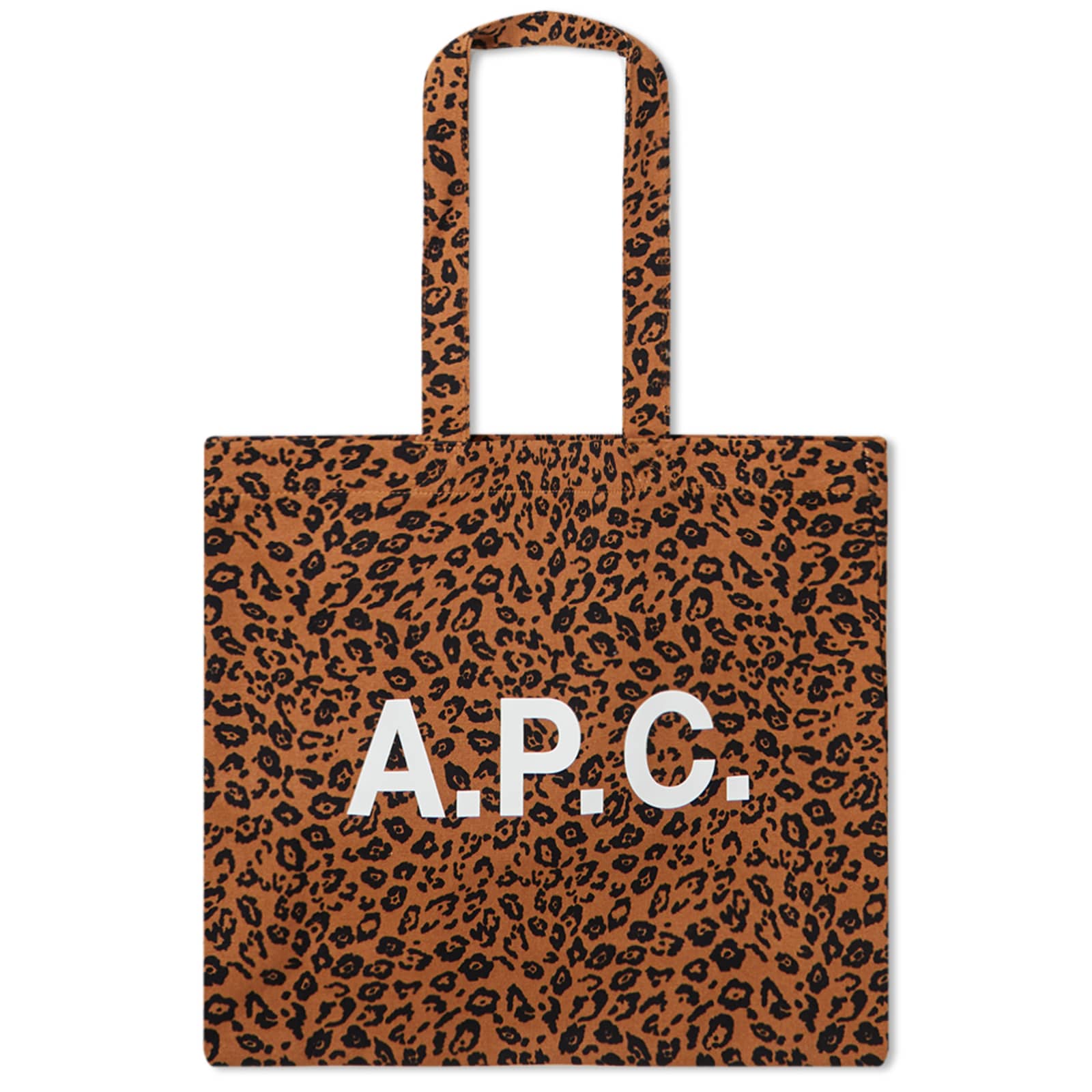 A.P.C. Diane Leopard Large Tote Caramel | END. (GB)