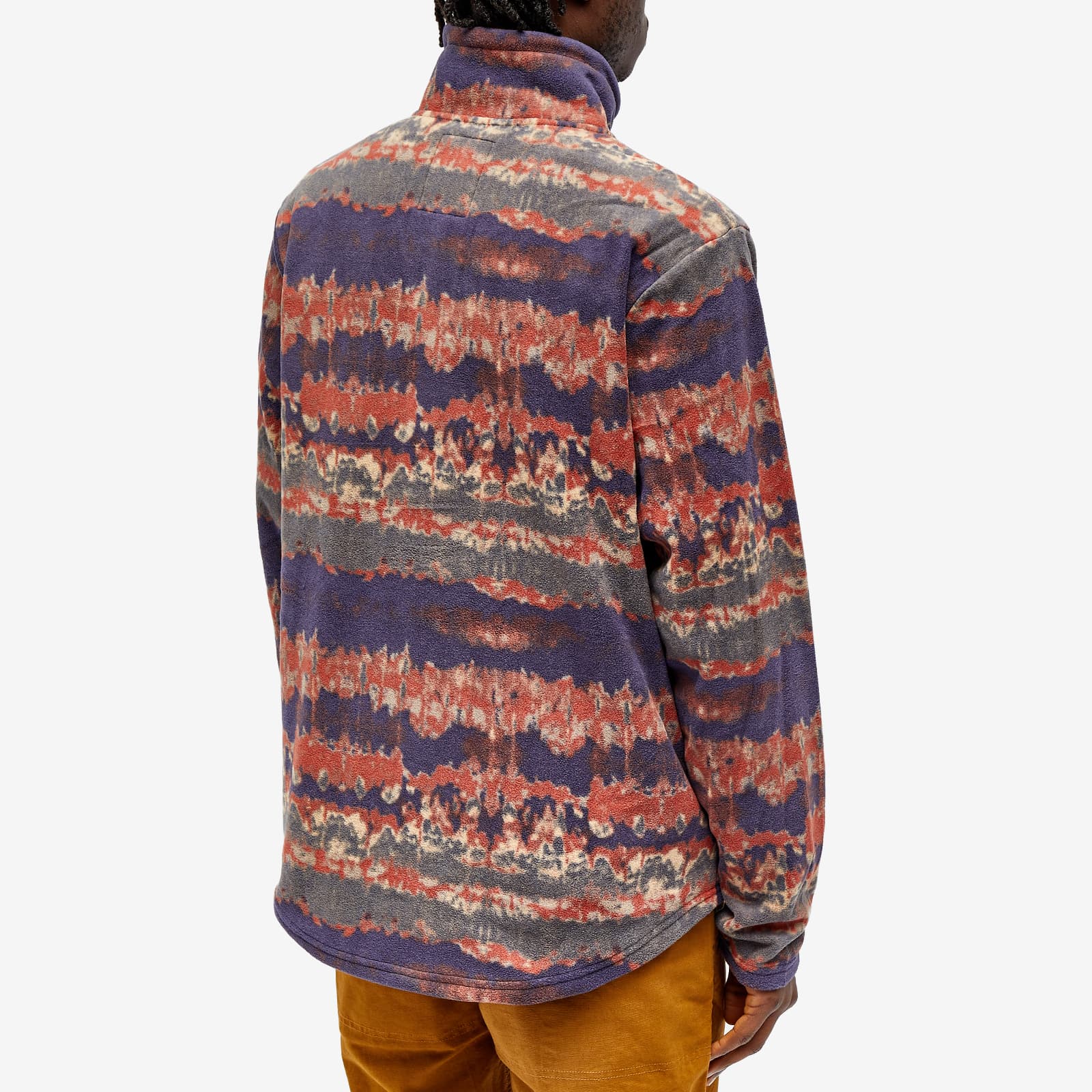 Kavu Bay Ridge Half Zip Fleece Duff Tie Dye | END. (US)