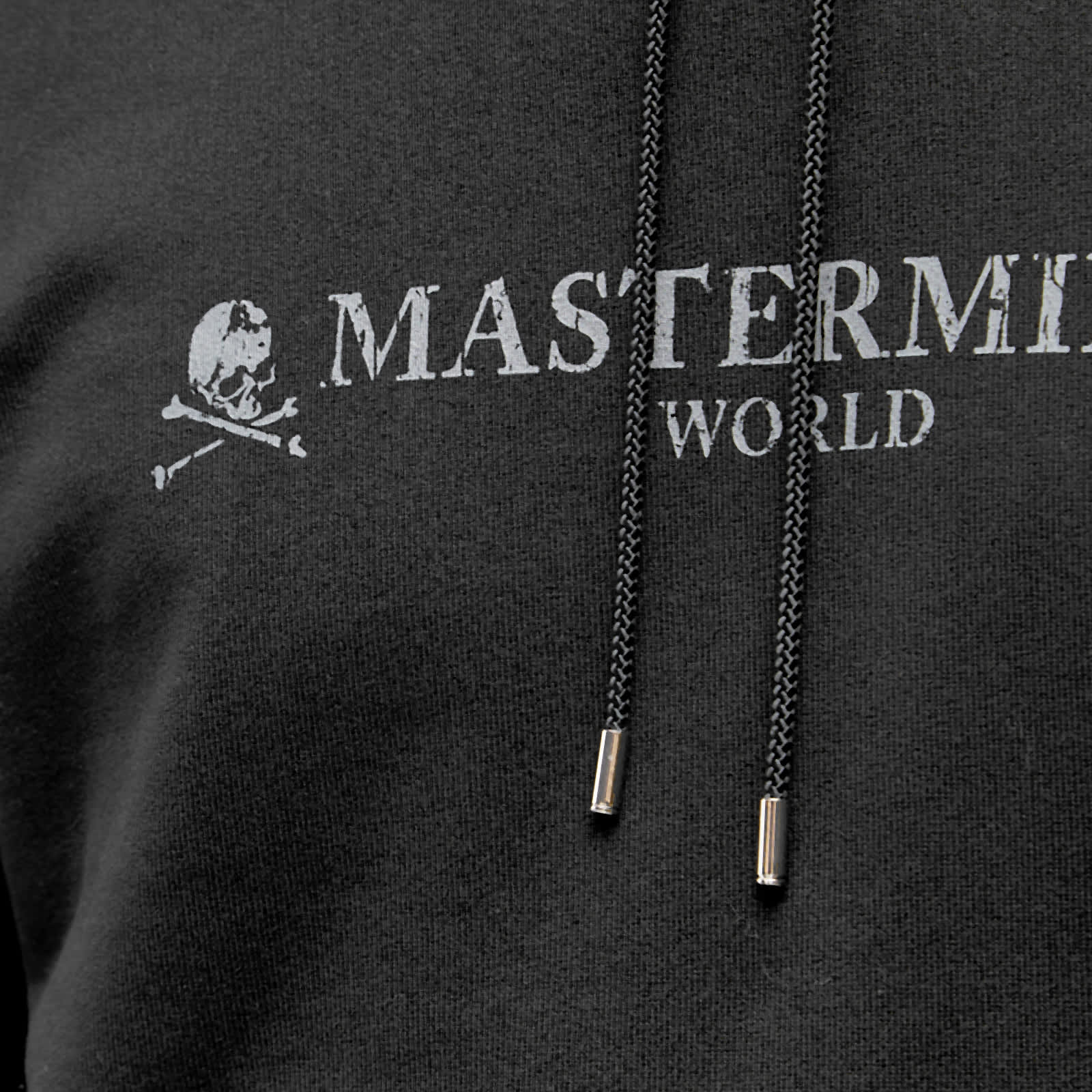 MASTERMIND WORLD Rubbed Logo Hoodie Black | END. (KR)
