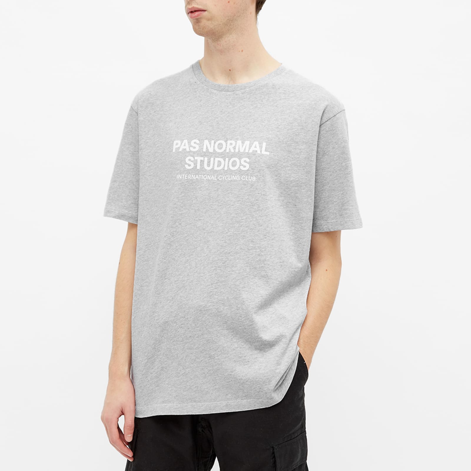 Pas Normal Logo T-Shirt Grey & White | END. (CN)