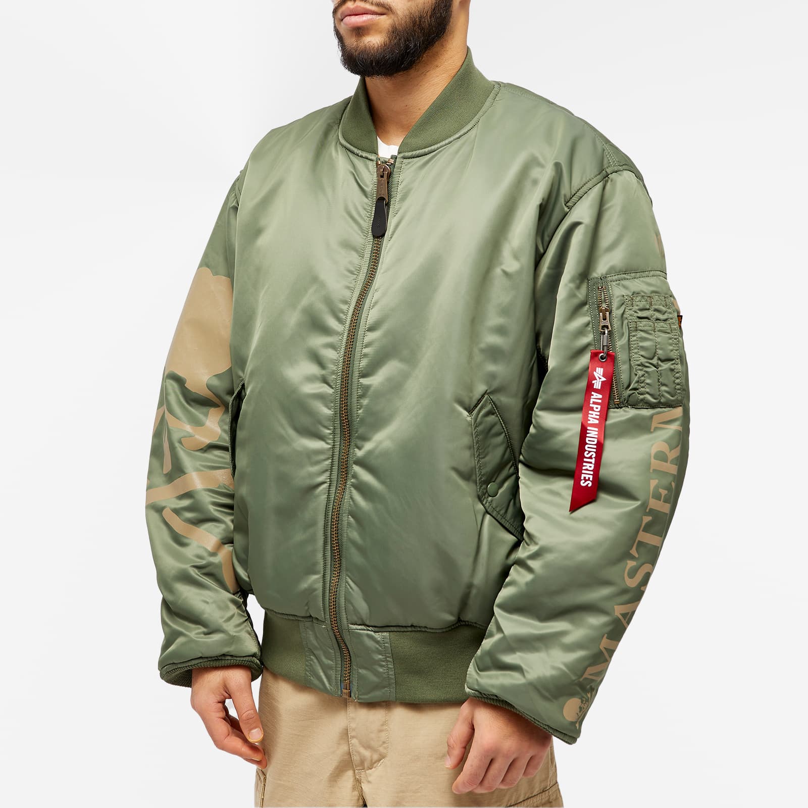 mastermind JAPAN x Alpha MA-1 Jacket Olive | END. (US)