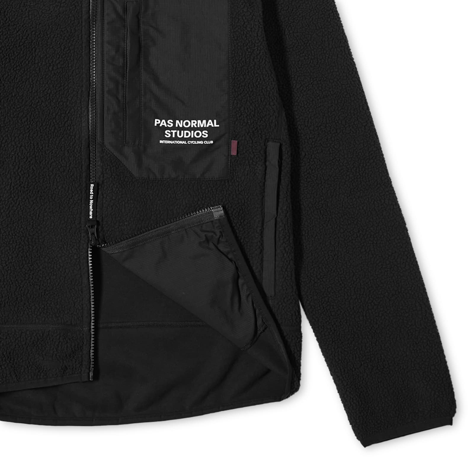 Pas Normal Studios Off-Race Fleece Jacket Black | END. (GB)
