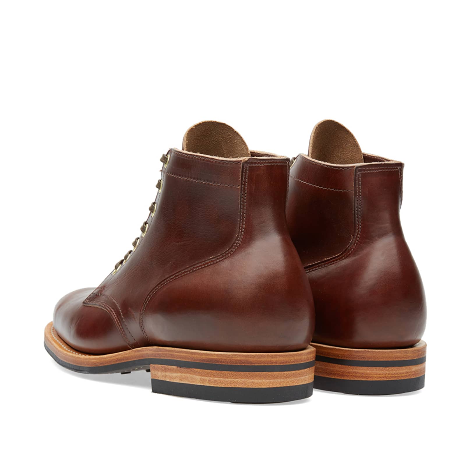 Viberg Plain Toe Service Boot Brown Chromexcel | END. (GB)