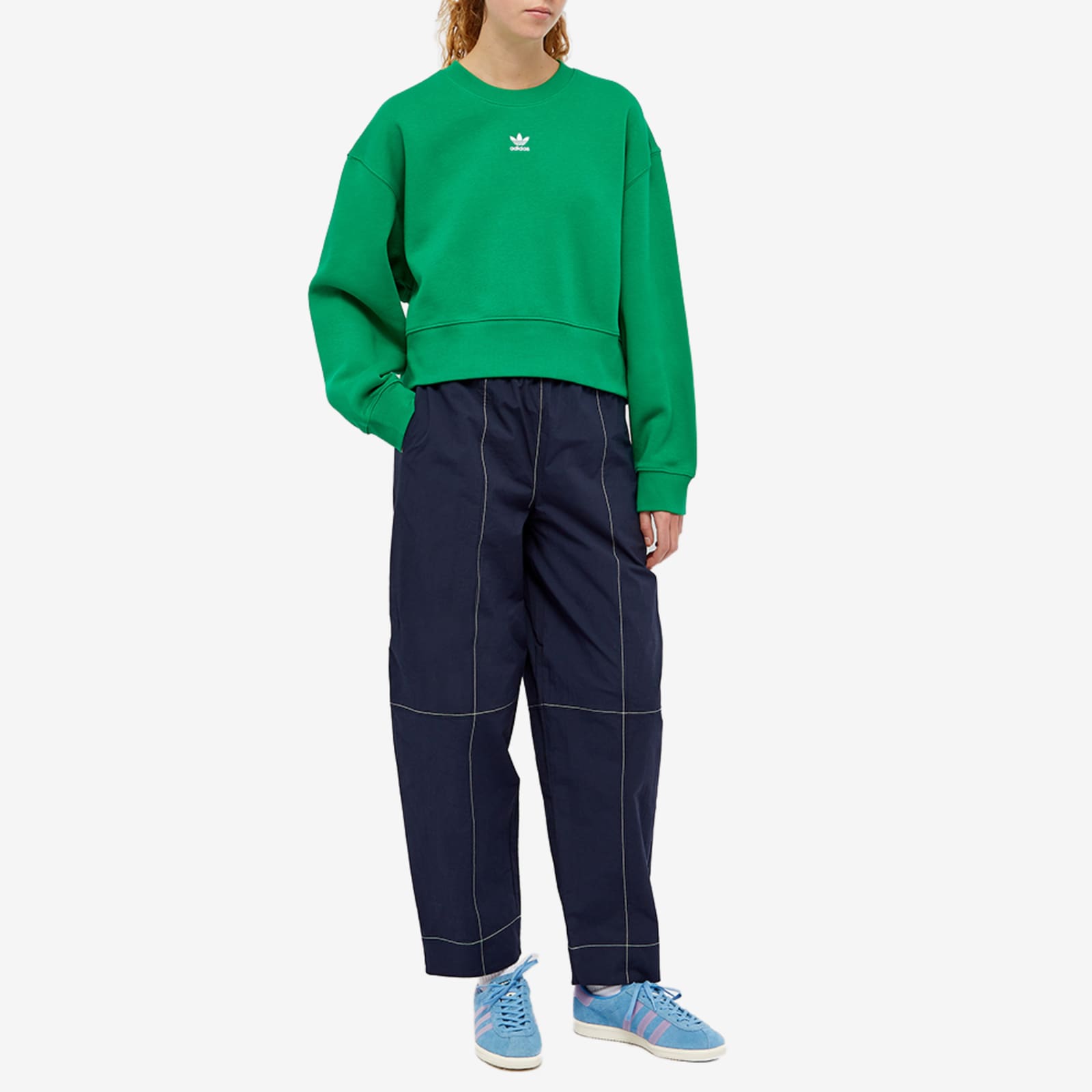 Adidas Cropped Sweat Green | END. (US)