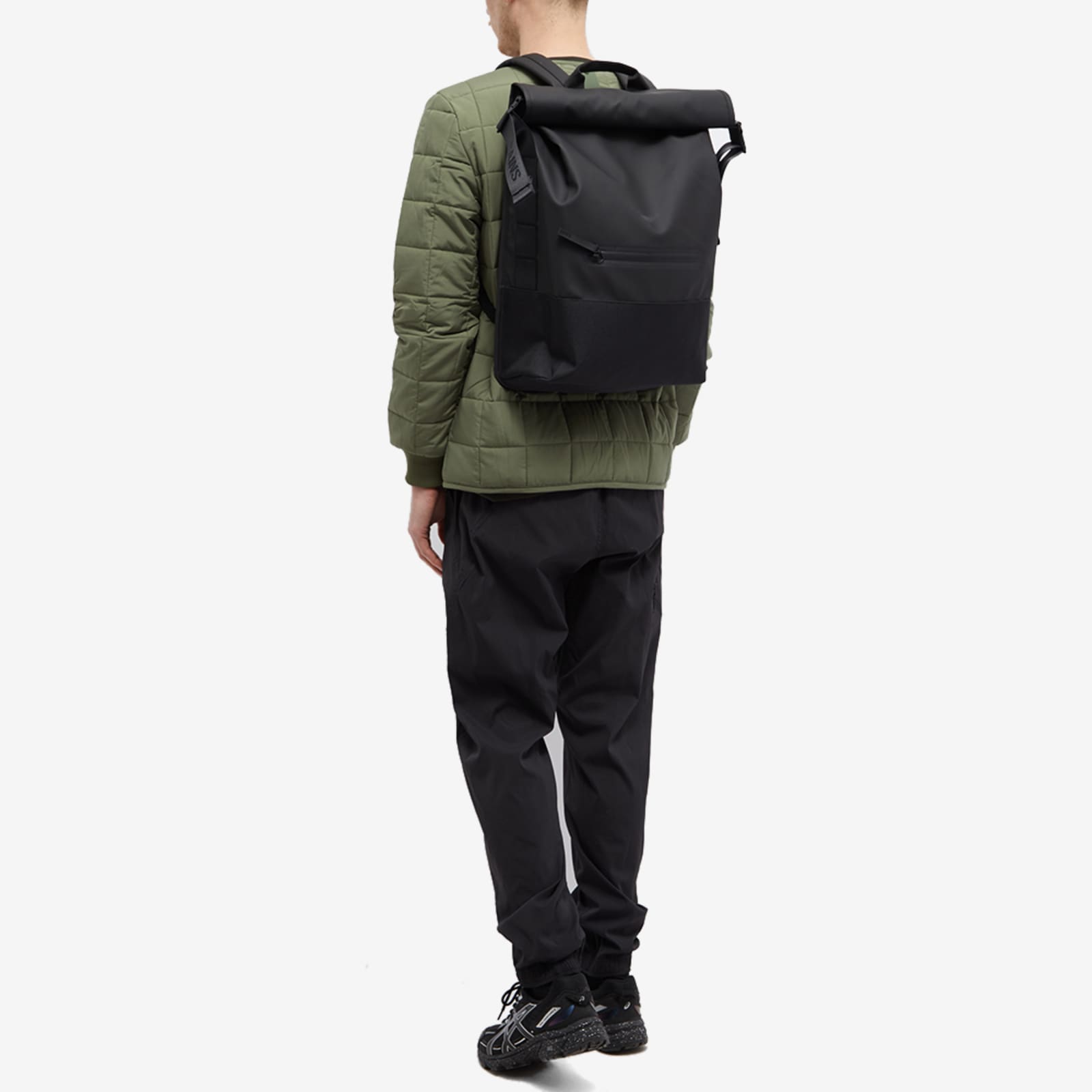 Rains Trail Rolltop Backpack Black | END. (GB)