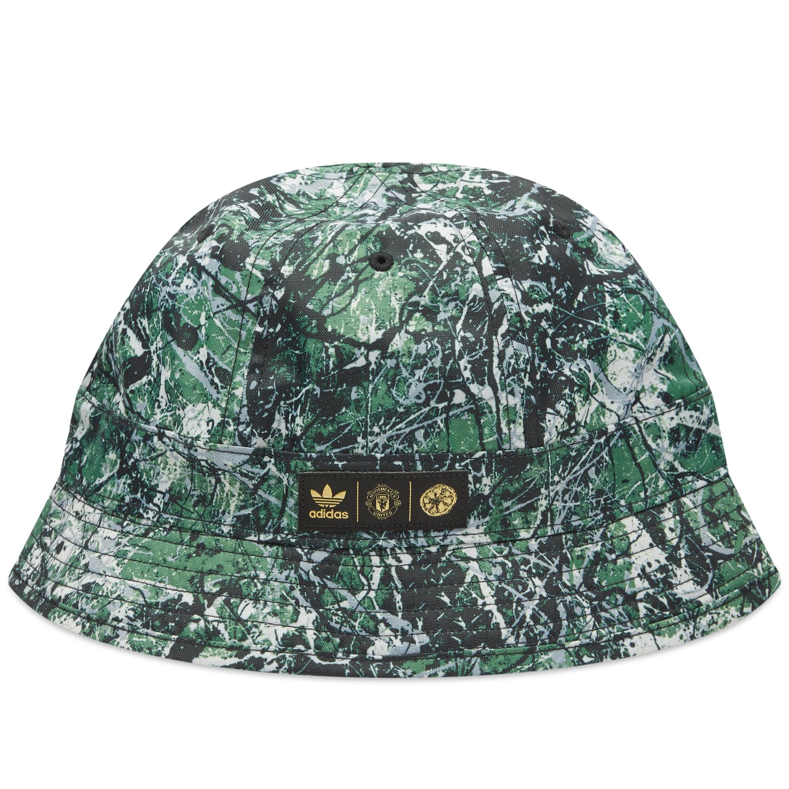 Adidas x MUFC x The Stone Roses Bucket Hat Multicolour & Pyrite | END. (GB)