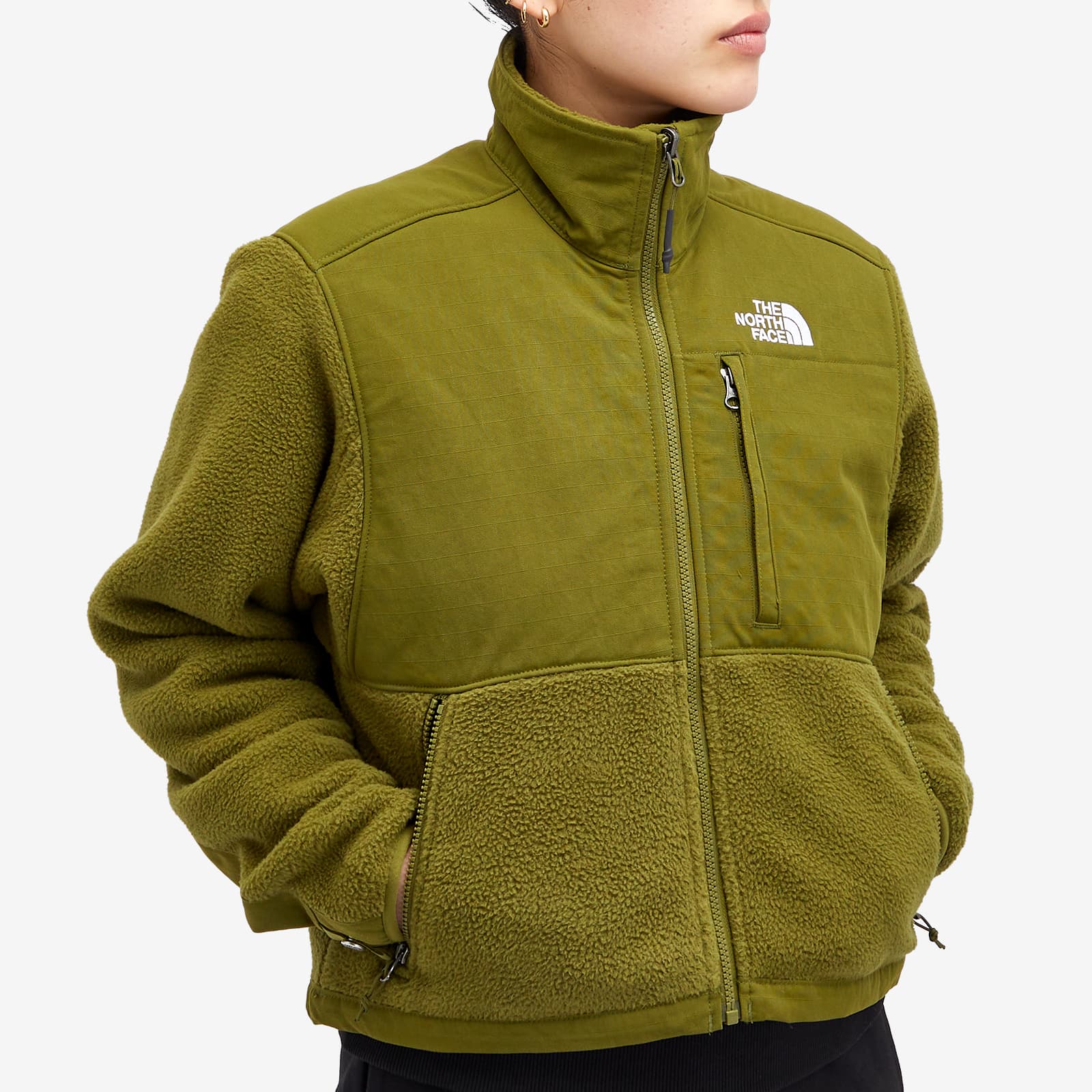 The North Face Ripstop Denali Fleece Jacket Forest Olive | END. (US)