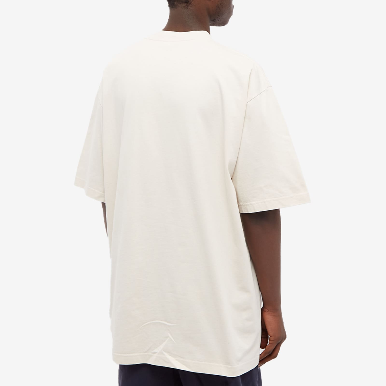 Balenciaga Unity Logo Oversized T-Shirt Chalky White & Black | END. (US)