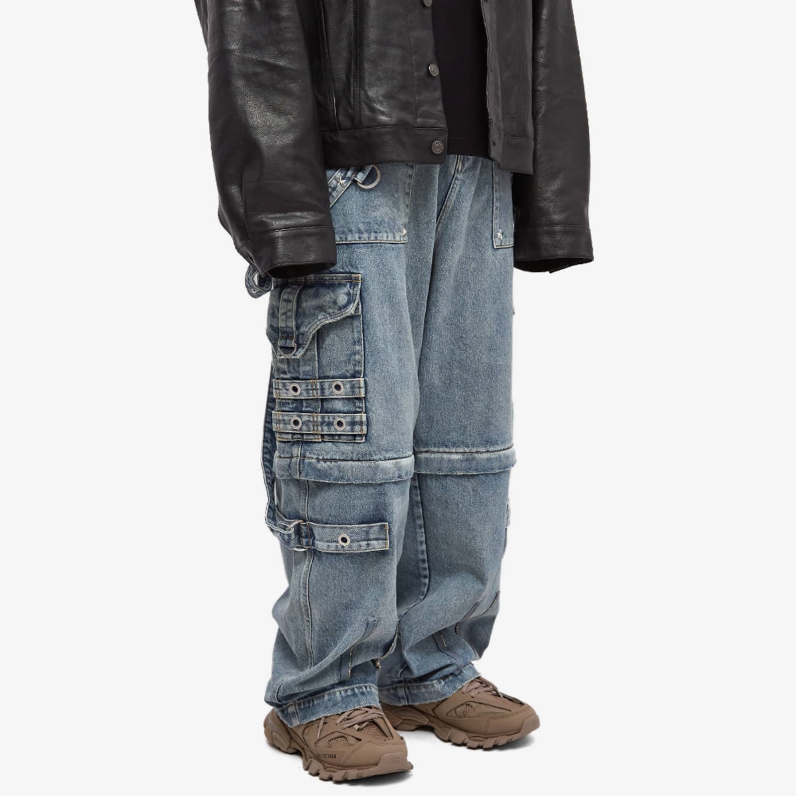 Balenciaga Raver Baggy Jeans Pale Blue | END. (US)