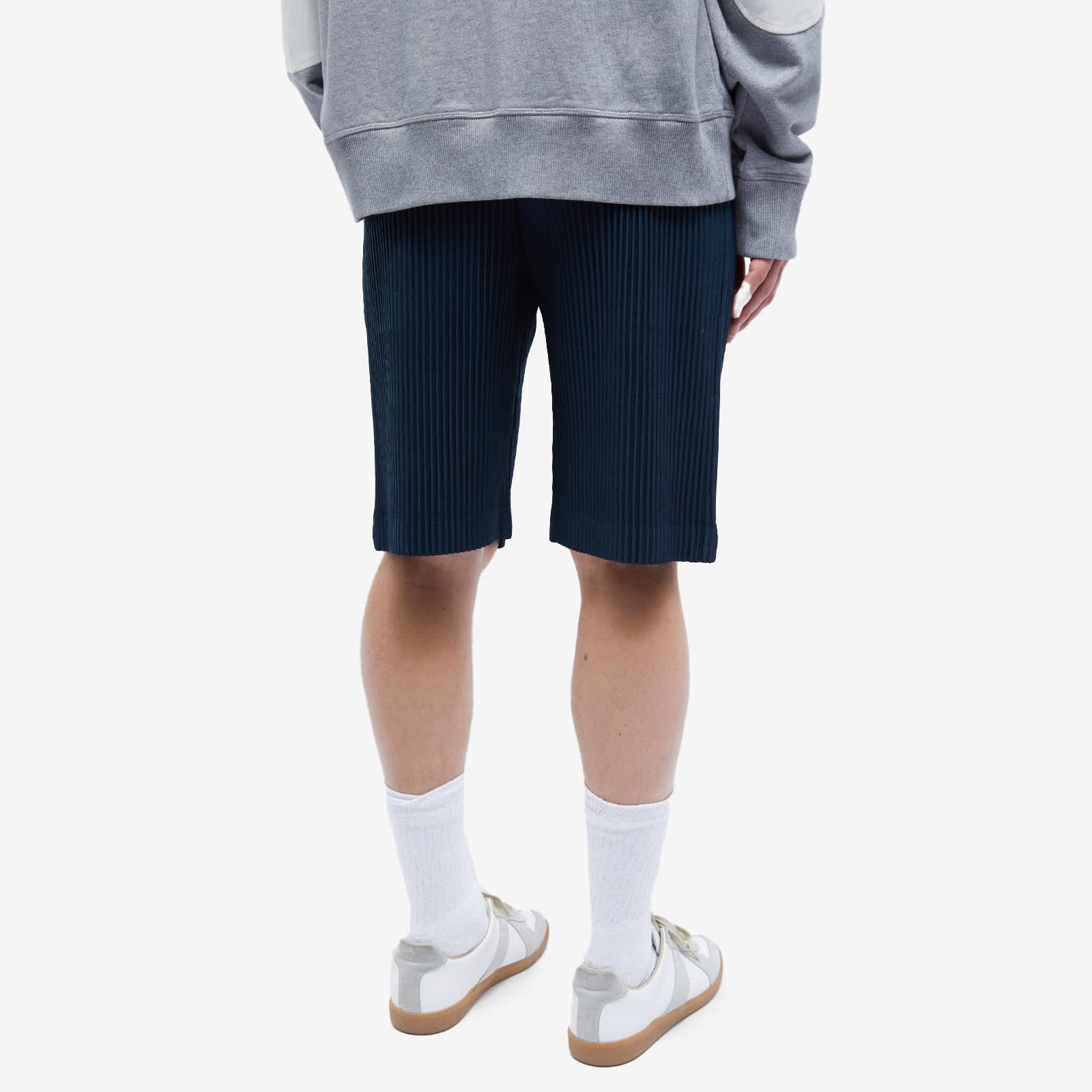 Homme Plissé Issey Miyake Pleated Shorts Deep Indigo End Gb