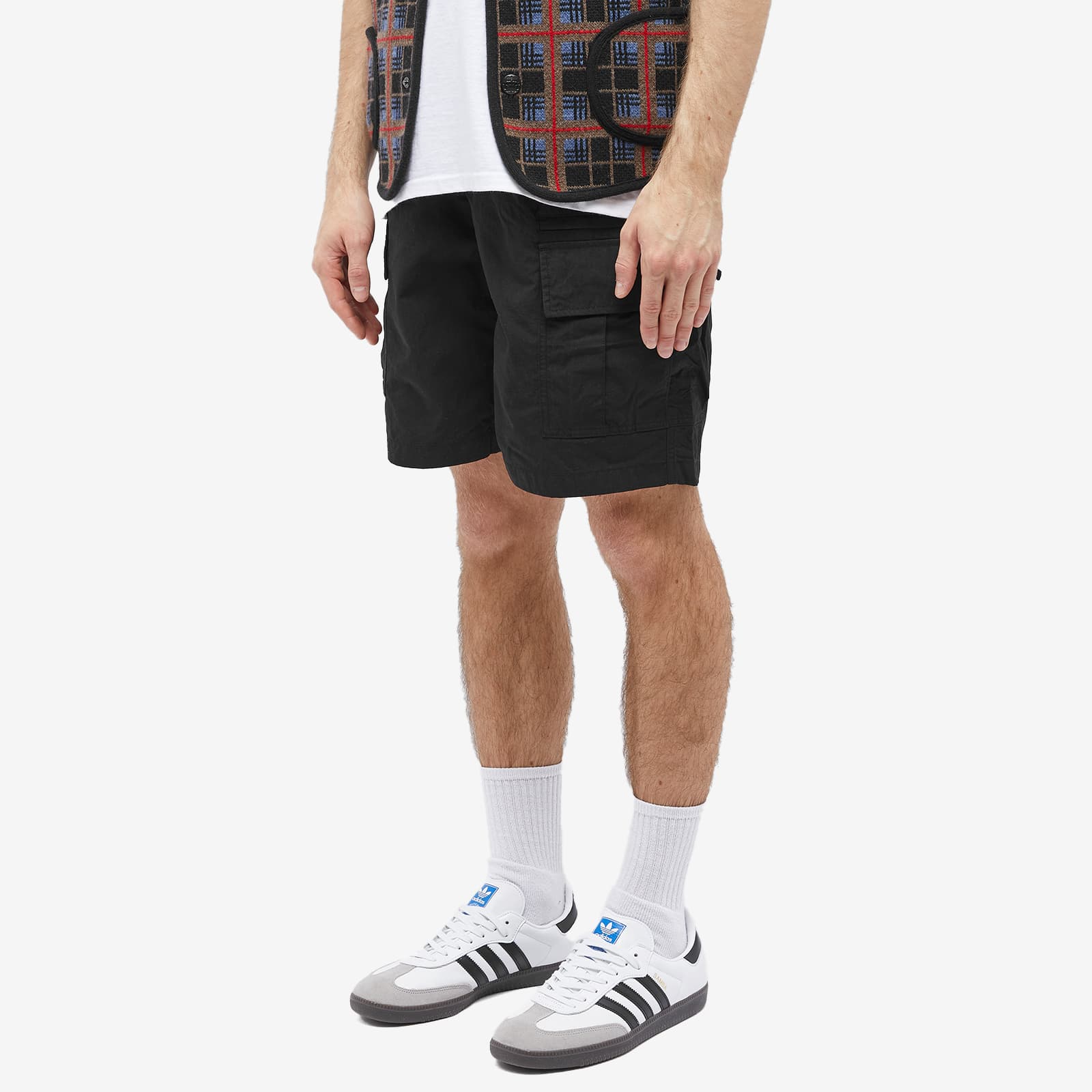thisisneverthat Nylon Ripstop Cargo Shorts Black | END. (AT)