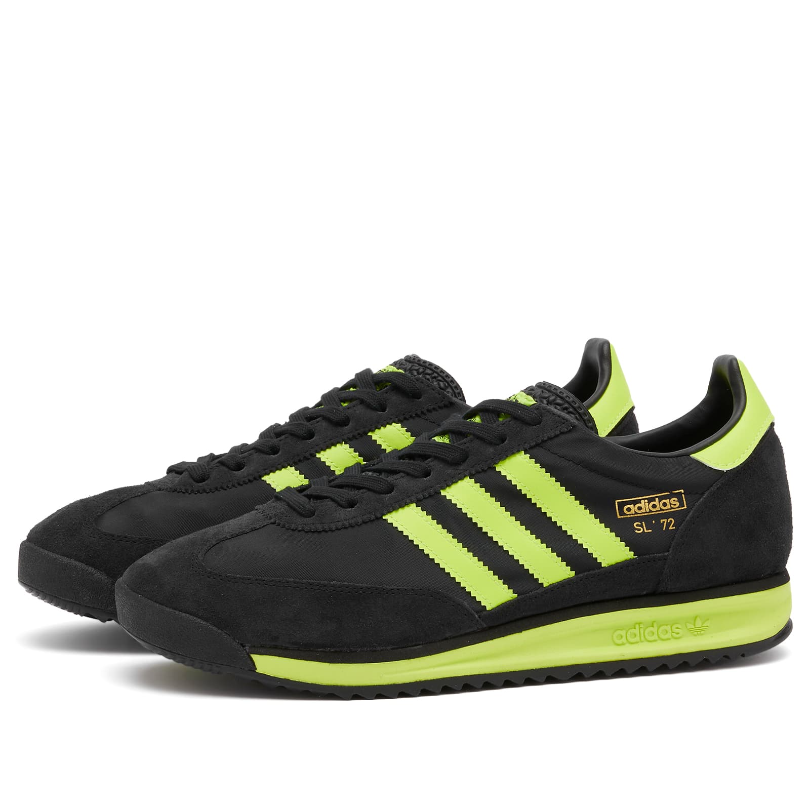 Adidas Sl 72 Rs Core Black, Solar Yellow & Gold | END. (US)