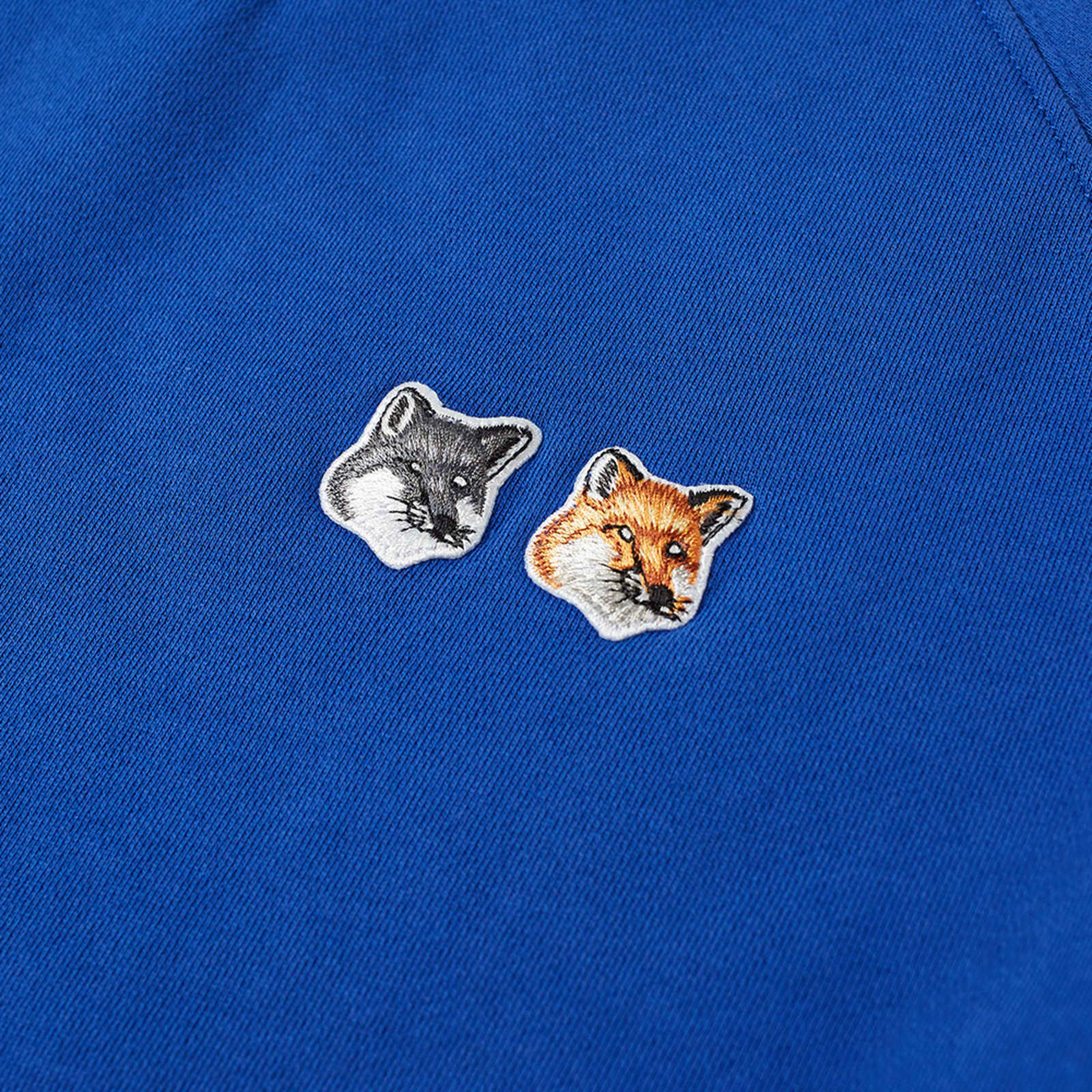 Maison Kitsuné Double Fox Head Patch Sweat Royal Blue | END. (CN)