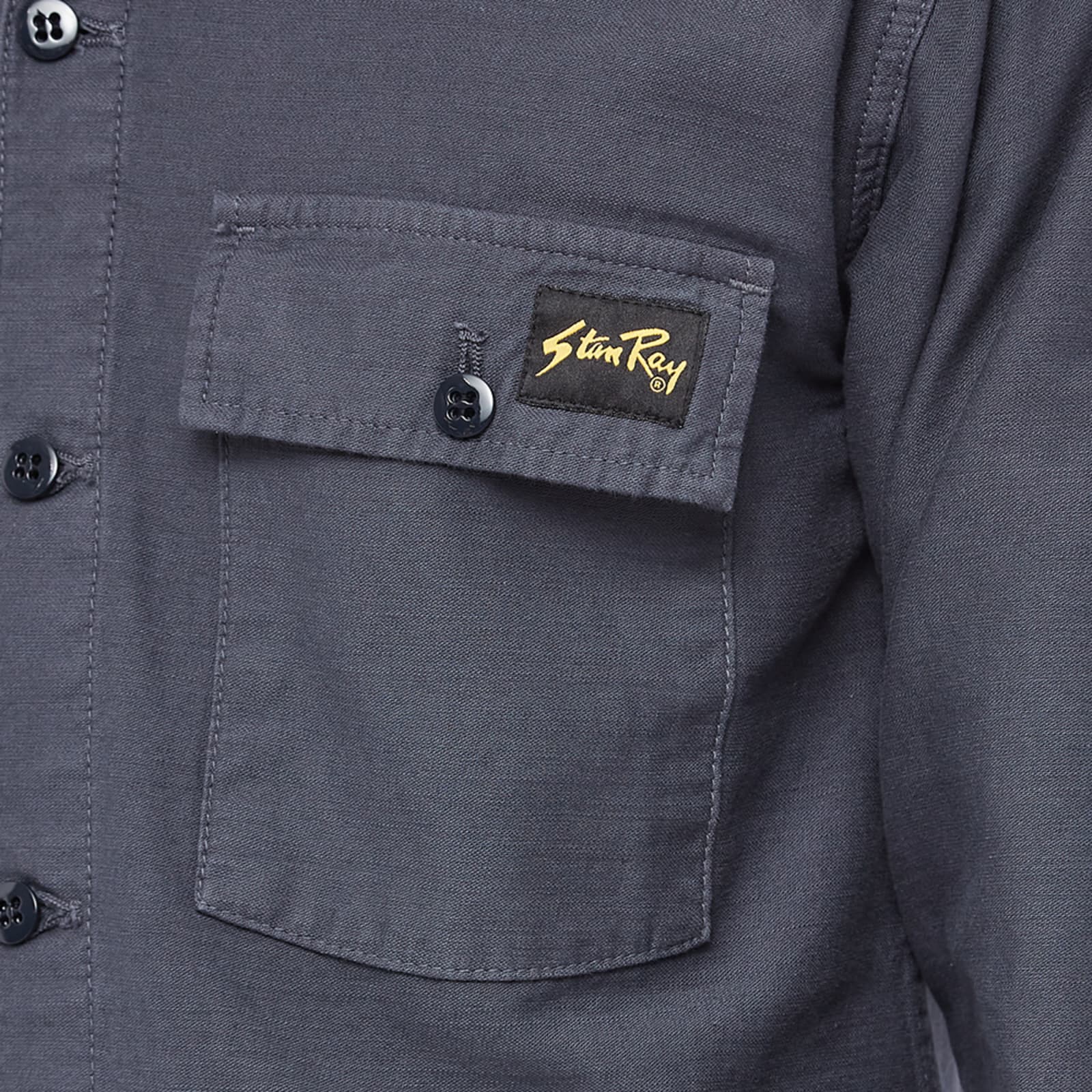 Stan Ray CPO Overshirt Navy Sateen | END.