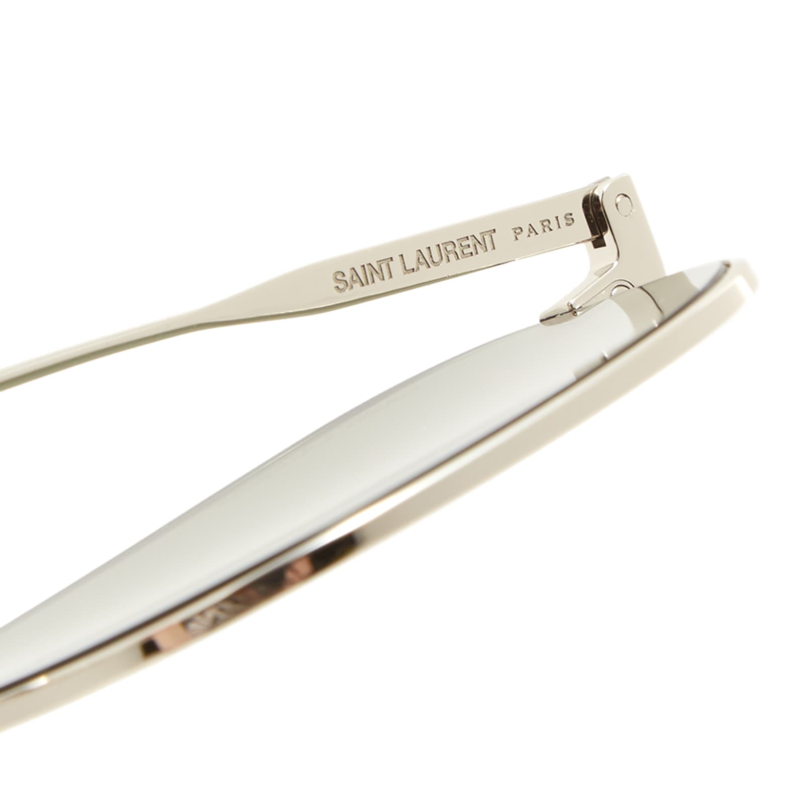 Saint Laurent SL 309 Sunglasses Silver & Green | END. (AR)