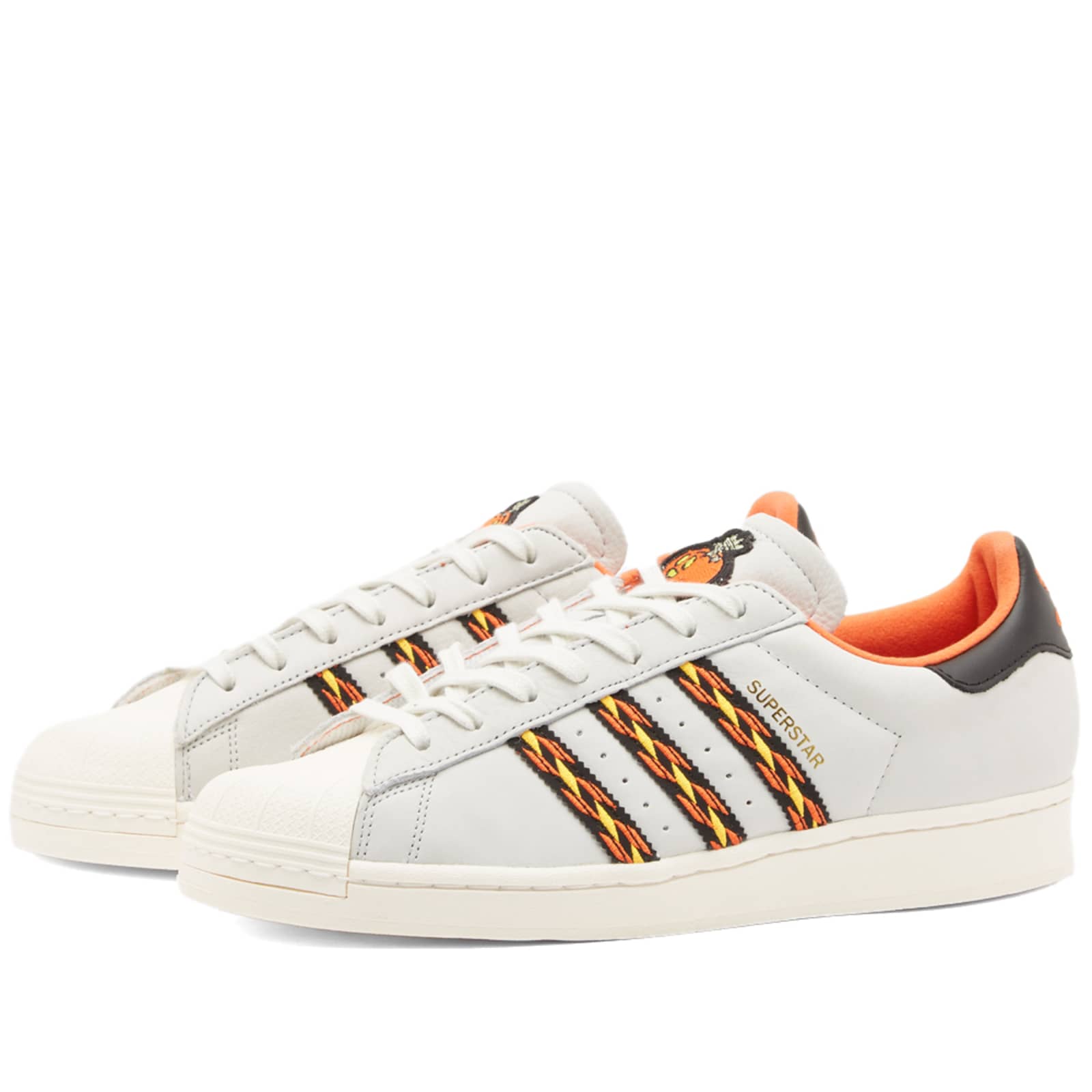 Adidas Superstar Crystal White & Orange | END.