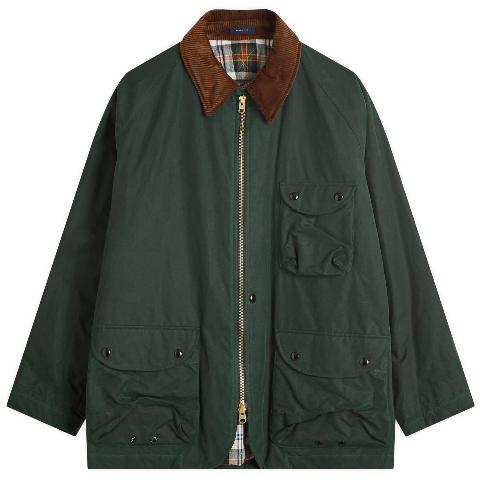 Drake's Waxed Coverall Jacket Emerald Green | END. (US)