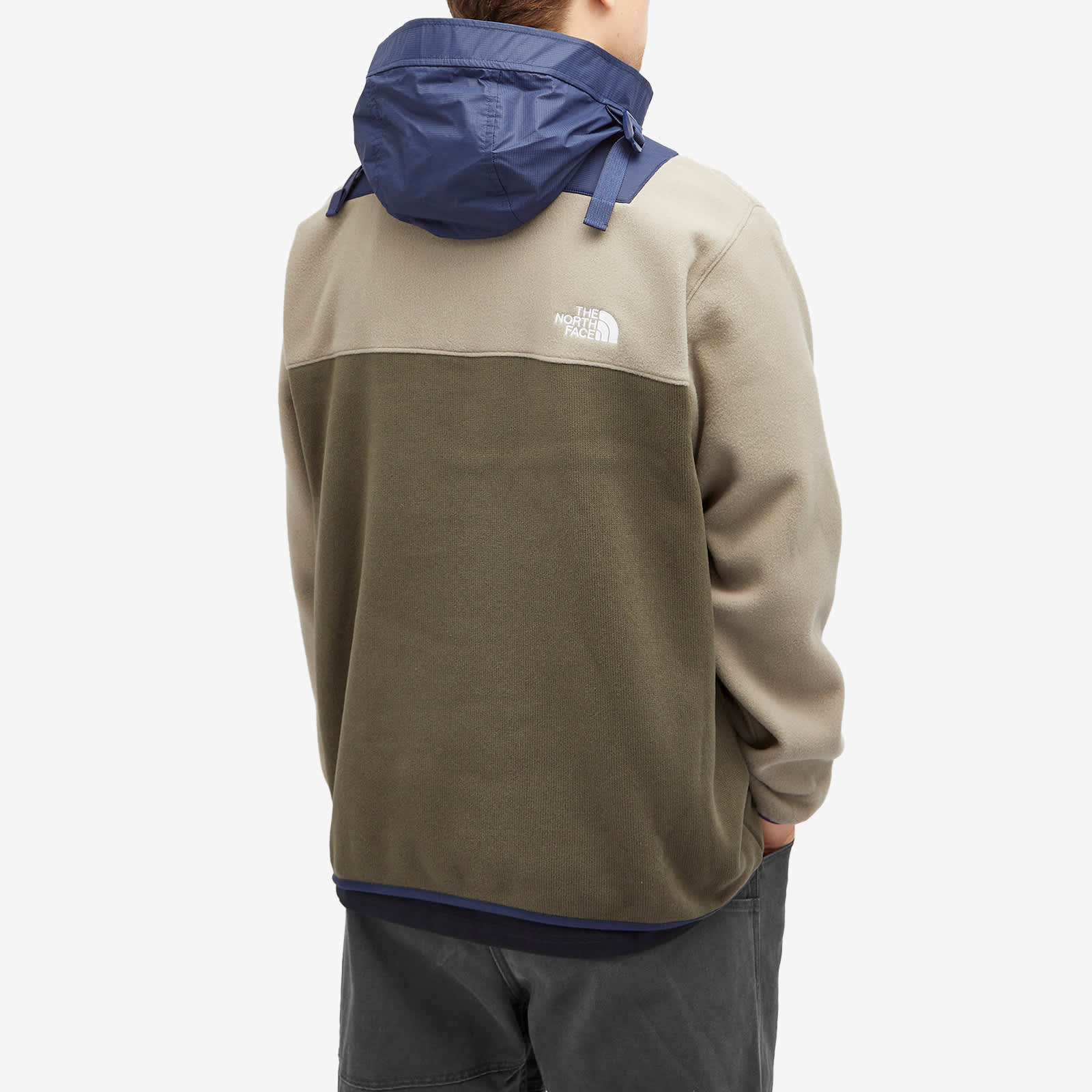 The North Face Colour Mix Fleece Hoodie New Taupe Green | END. (US)