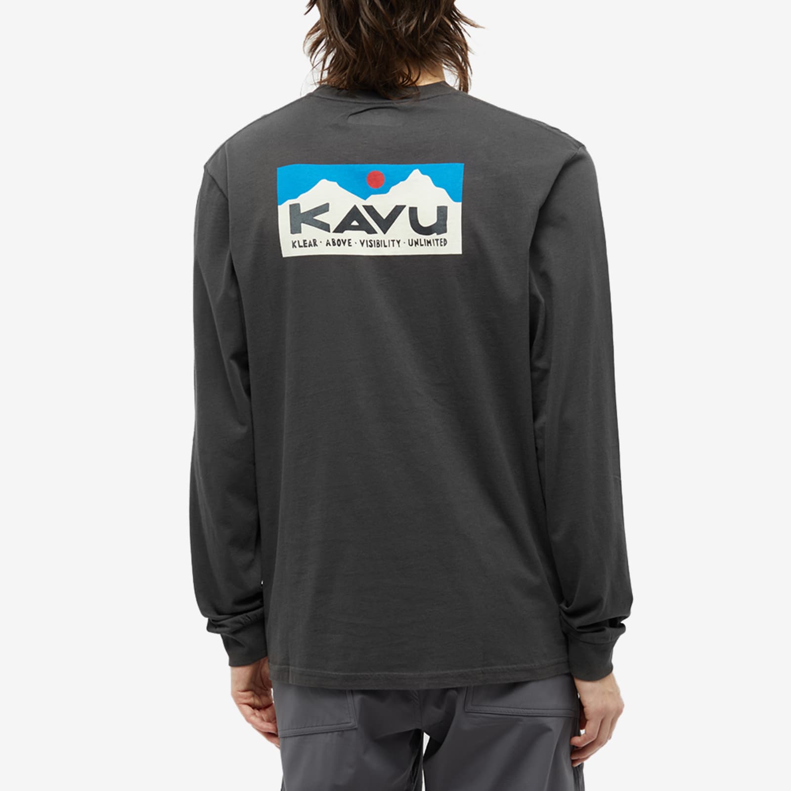 KAVU Long Sleeve Etch Art T-Shirt Black Licorice | END. (US)