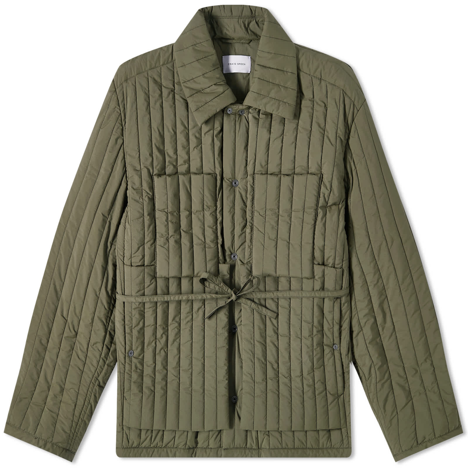 Craig Green Quilted Work Jacket Olive | END. (US)