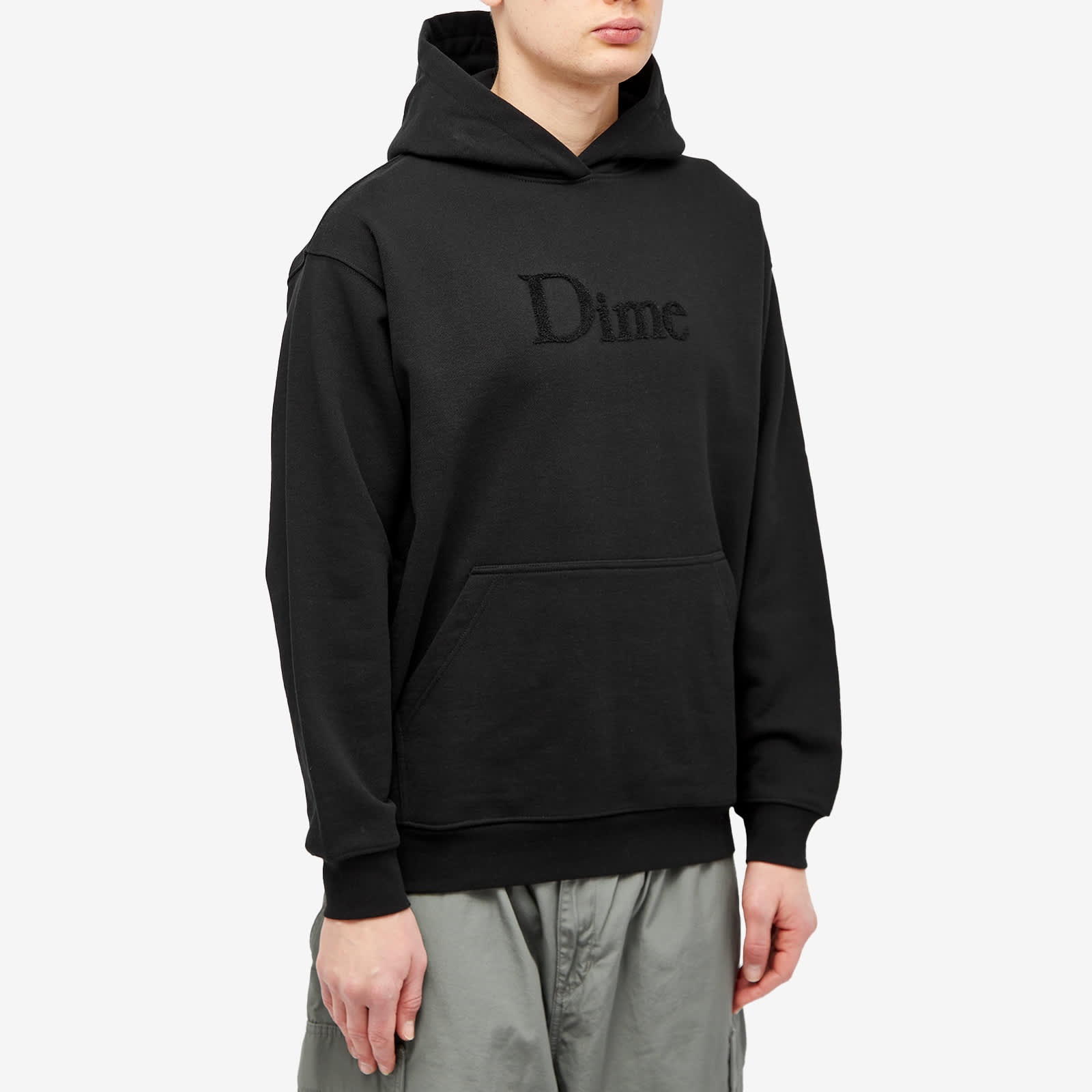 Dime Classic Chenille Logo Hoodie Black | END. (GB)