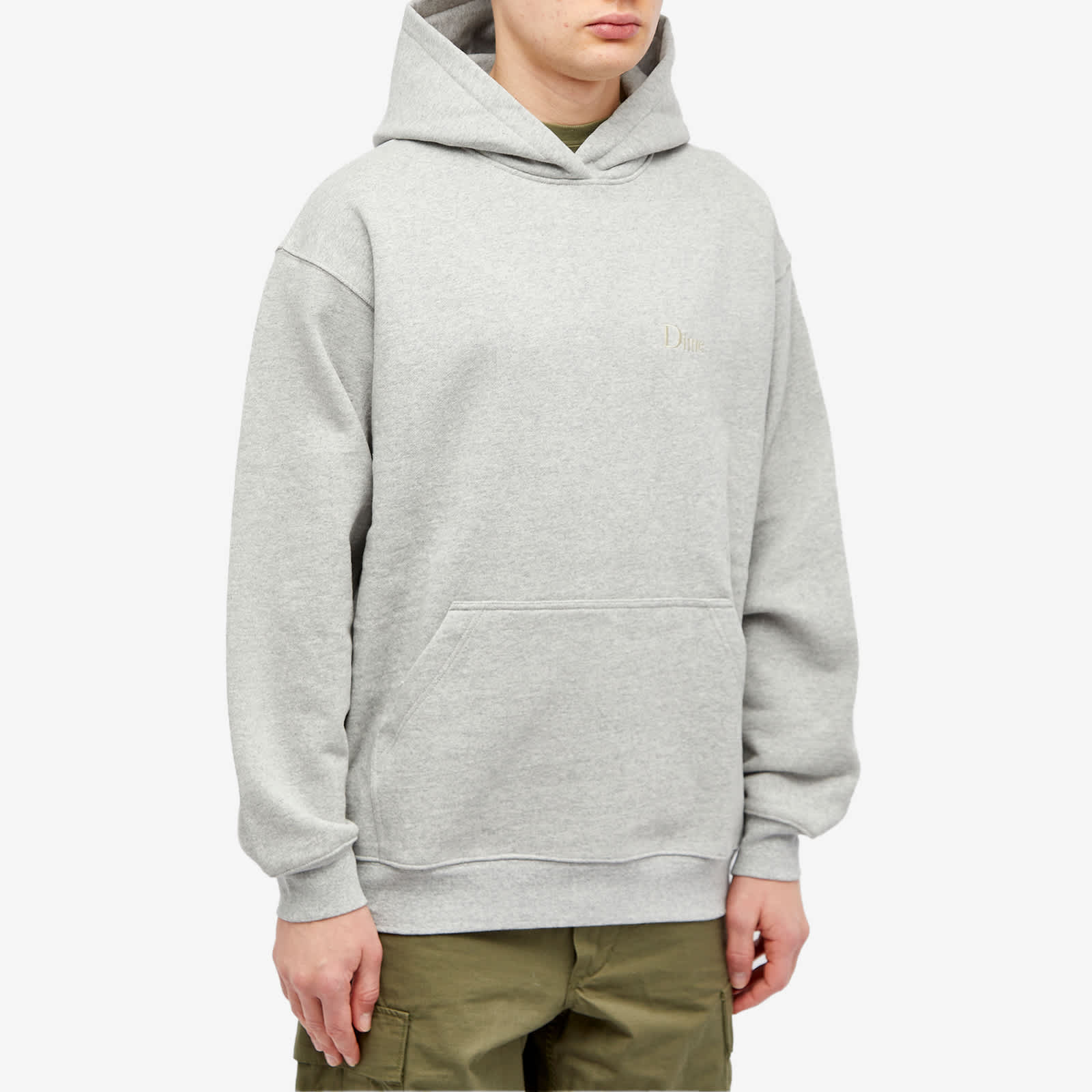 Dime Classic Small Logo Hoodie Heather Grey | END. (US)