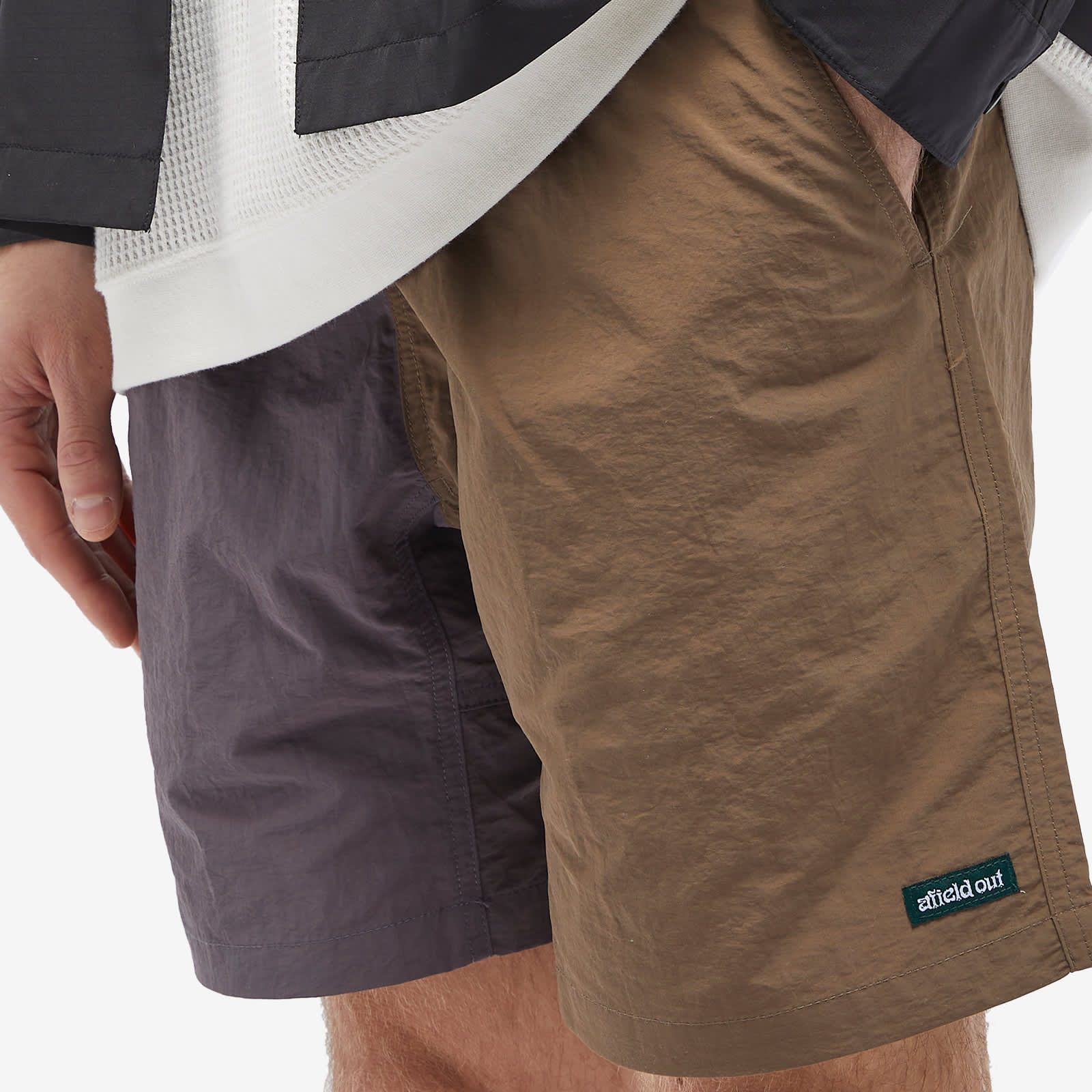 Afield Out Duo Tone Sierra Climbing Shorts Brown & Grey | END.