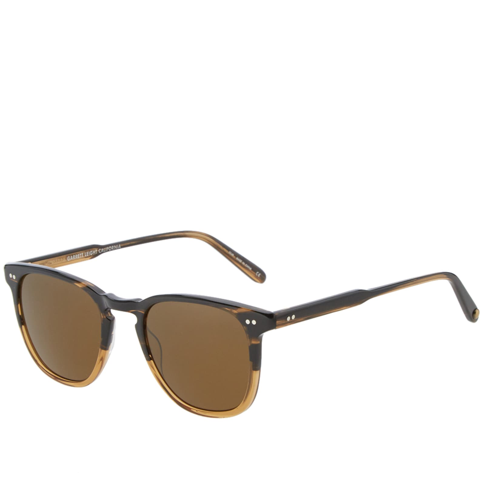 Garrett Leight Brooks Sunglasses Java Drift & Brown Polarized | END. (AT)
