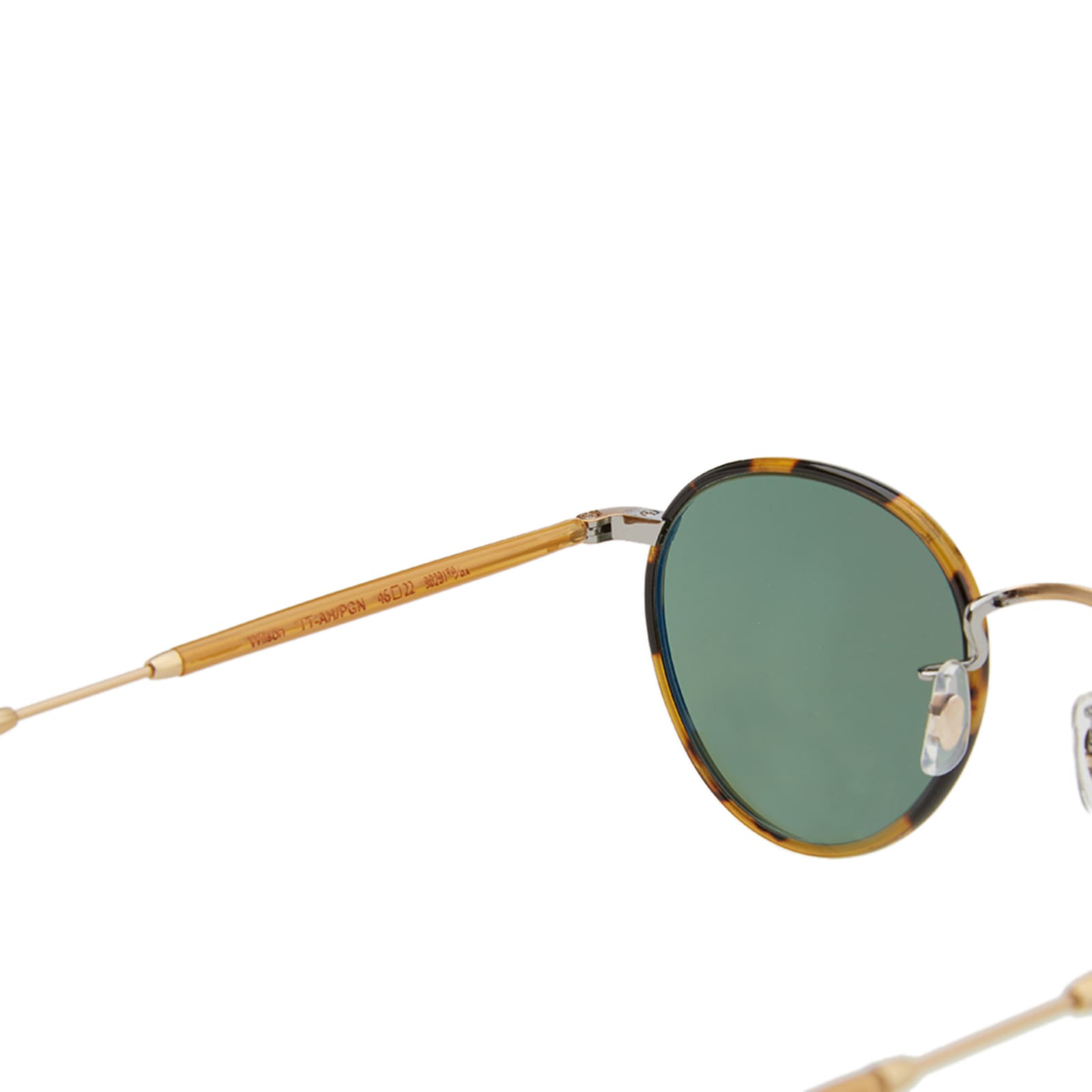 Garrett Leight Wilson Sunglasses Tokyo Tortoise & Pure Green | END. (GB)