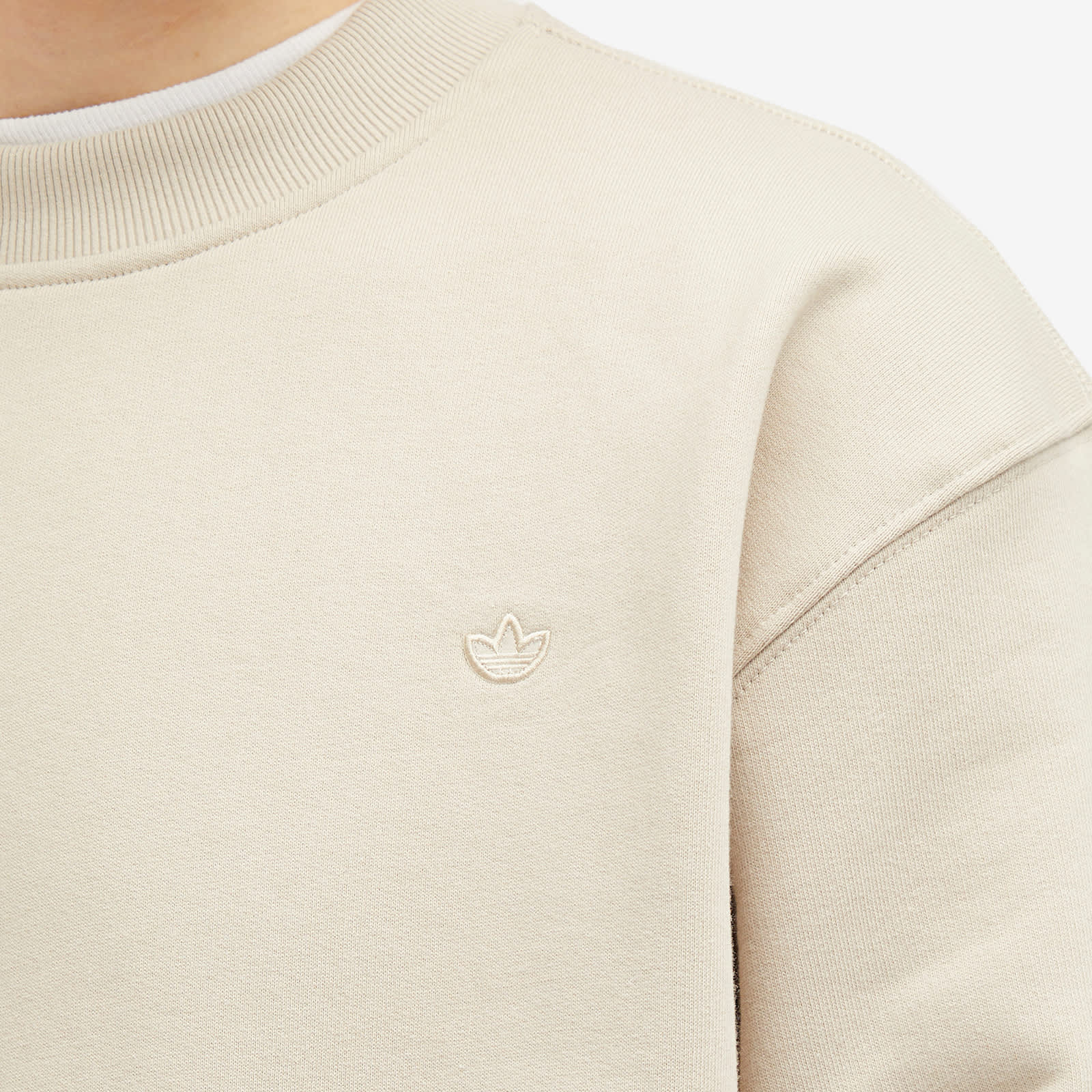 Adidas Premium Essentials Crew Wonder Beige & Wonder Beige | END. (GB)