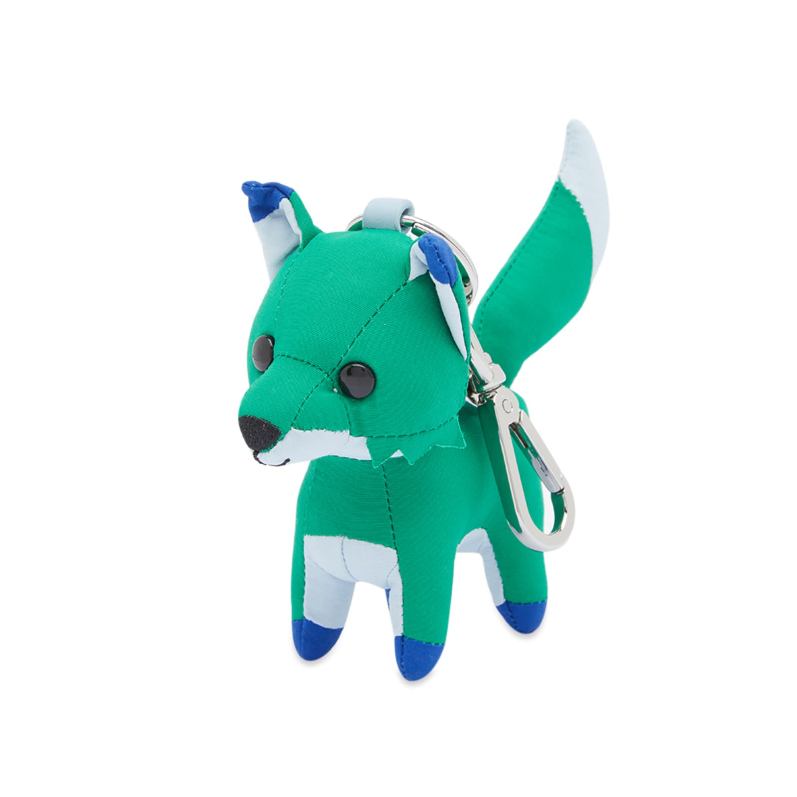Maison Kitsune Small Colorblock Fox Bag Charm Grass Green | END. (US)