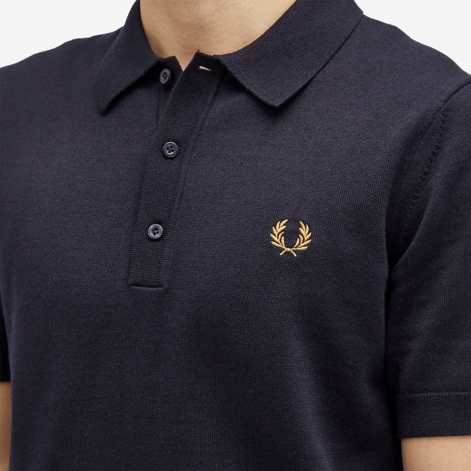 Fred Perry Classic Knit Polo Navy | END. (US)