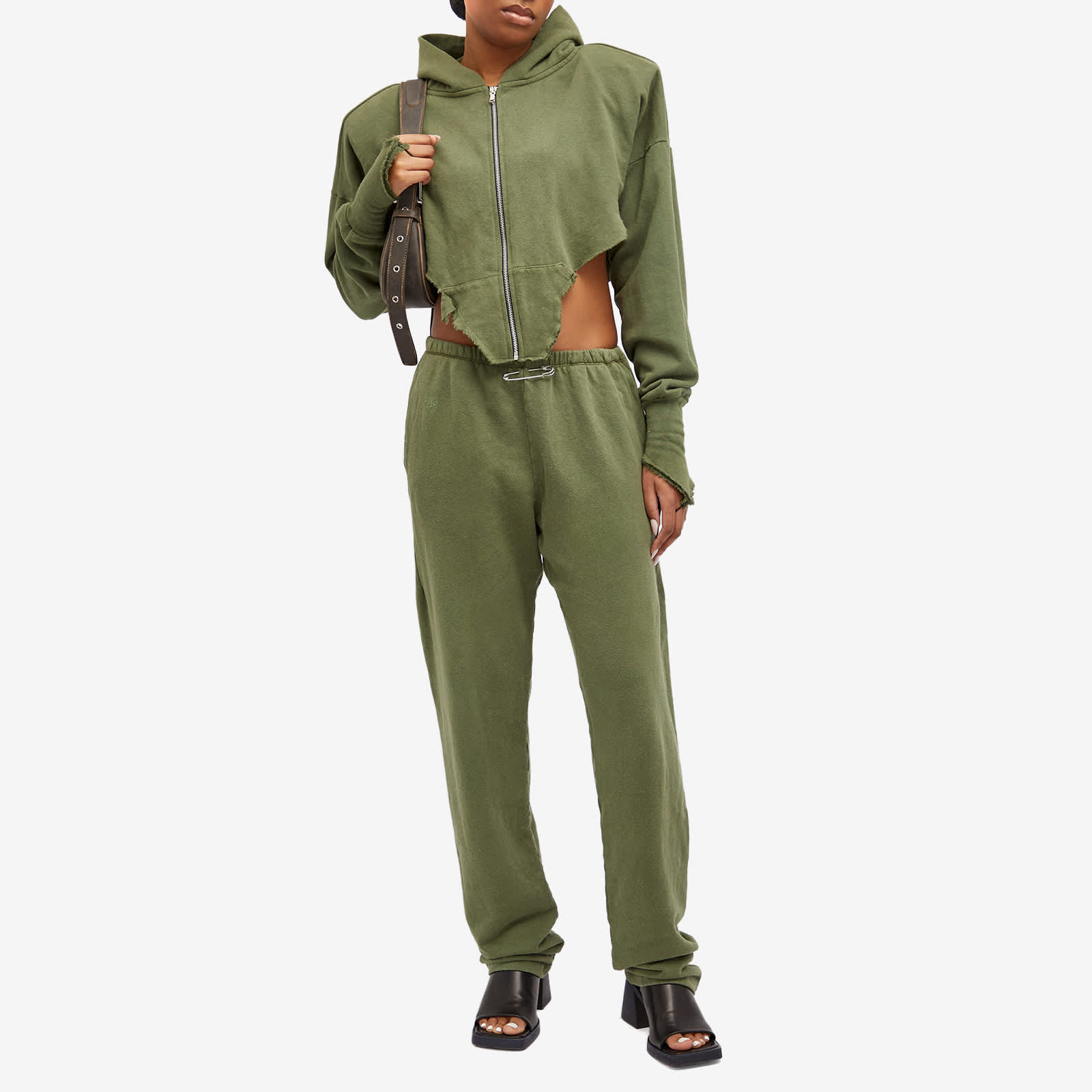Sami Miro Vintage Safety Pin Sweat Pants Army Green | END. (US)