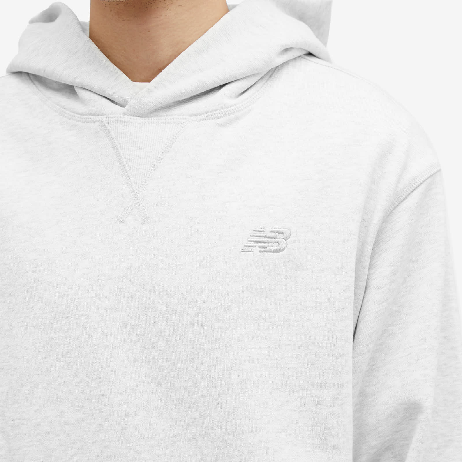 New Balance NB Athletics French Terry Hoodie Ash Heather | END. (GB)