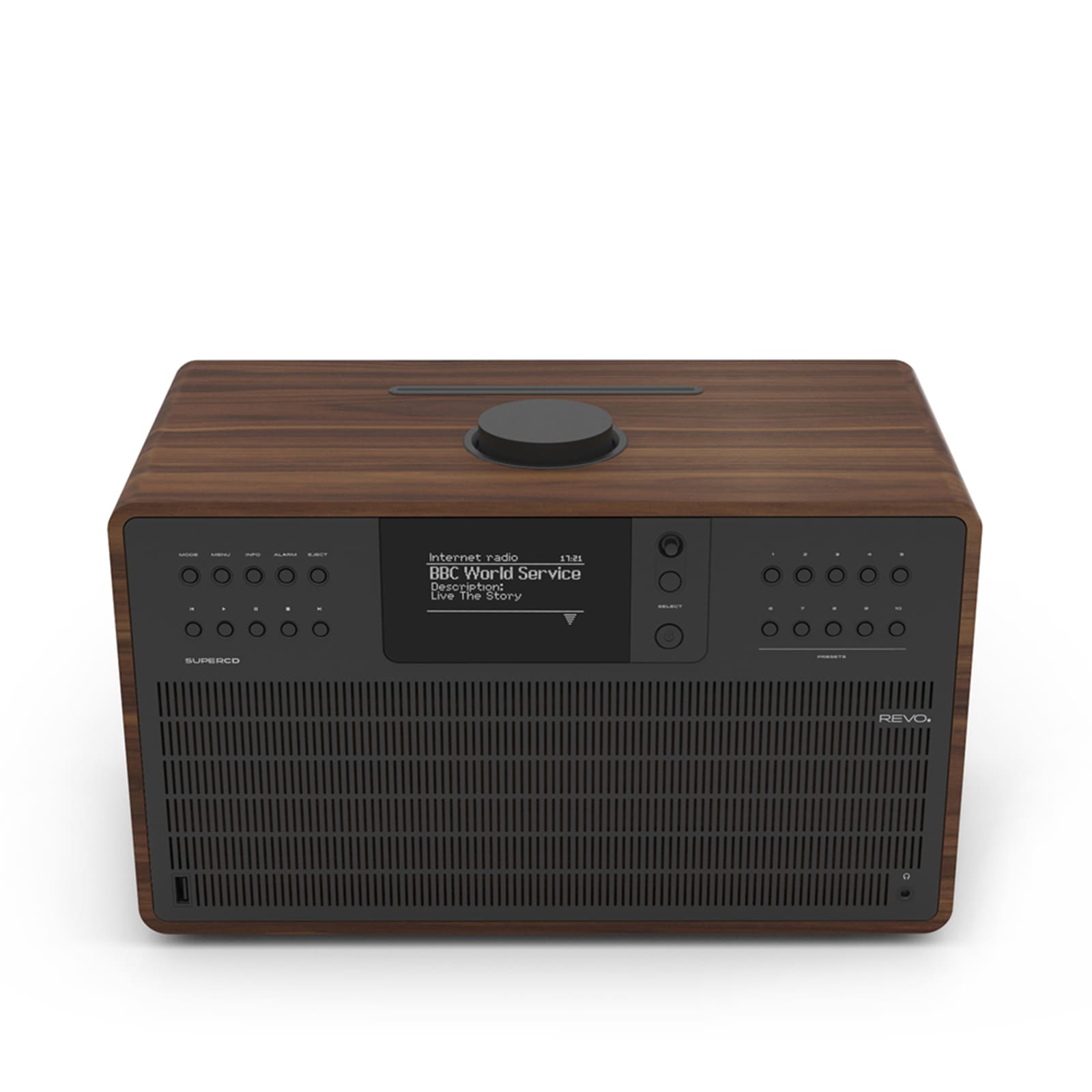 Revo Super CD Multi System DAB Radio & Bluetooth Walnut & Black | END. (US)