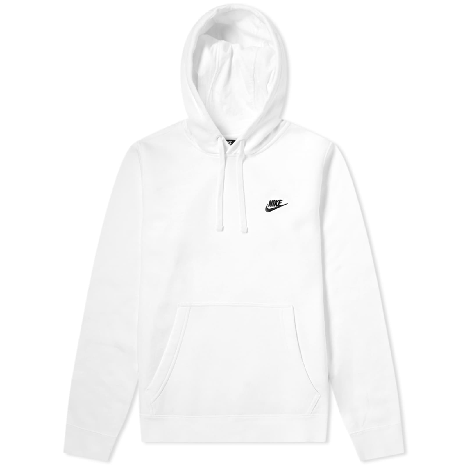 Nike Club Pullover Hoody White & Black | END. (US)