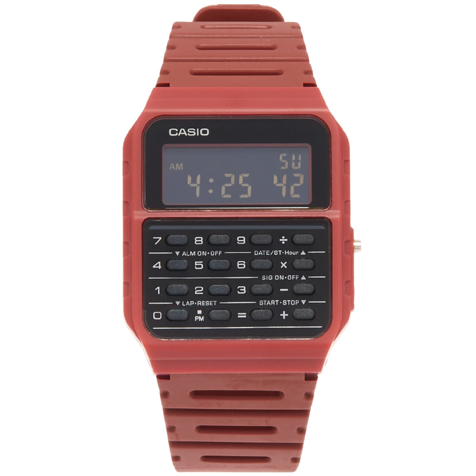 Casio Vintage Calculator Watch Red | END.