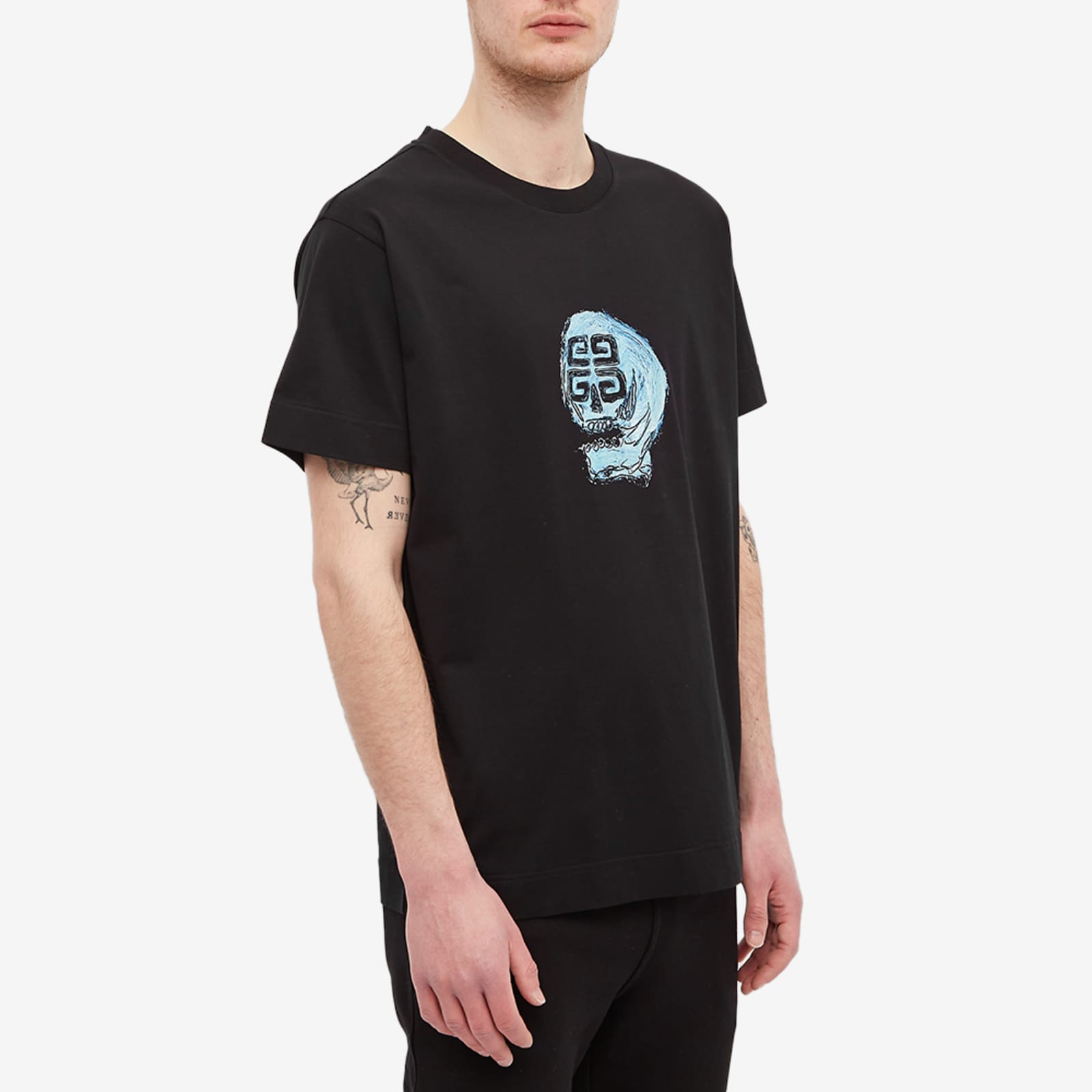 Givenchy 4G Skull Print T-Shirt Black | END.