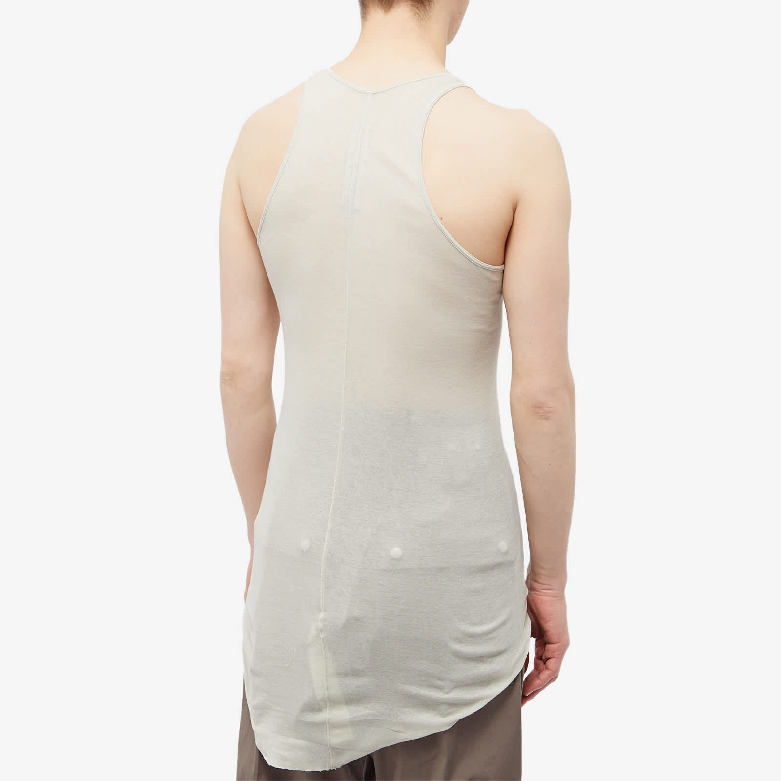 Rick Owens Basic Rib Tank Pearl | END.