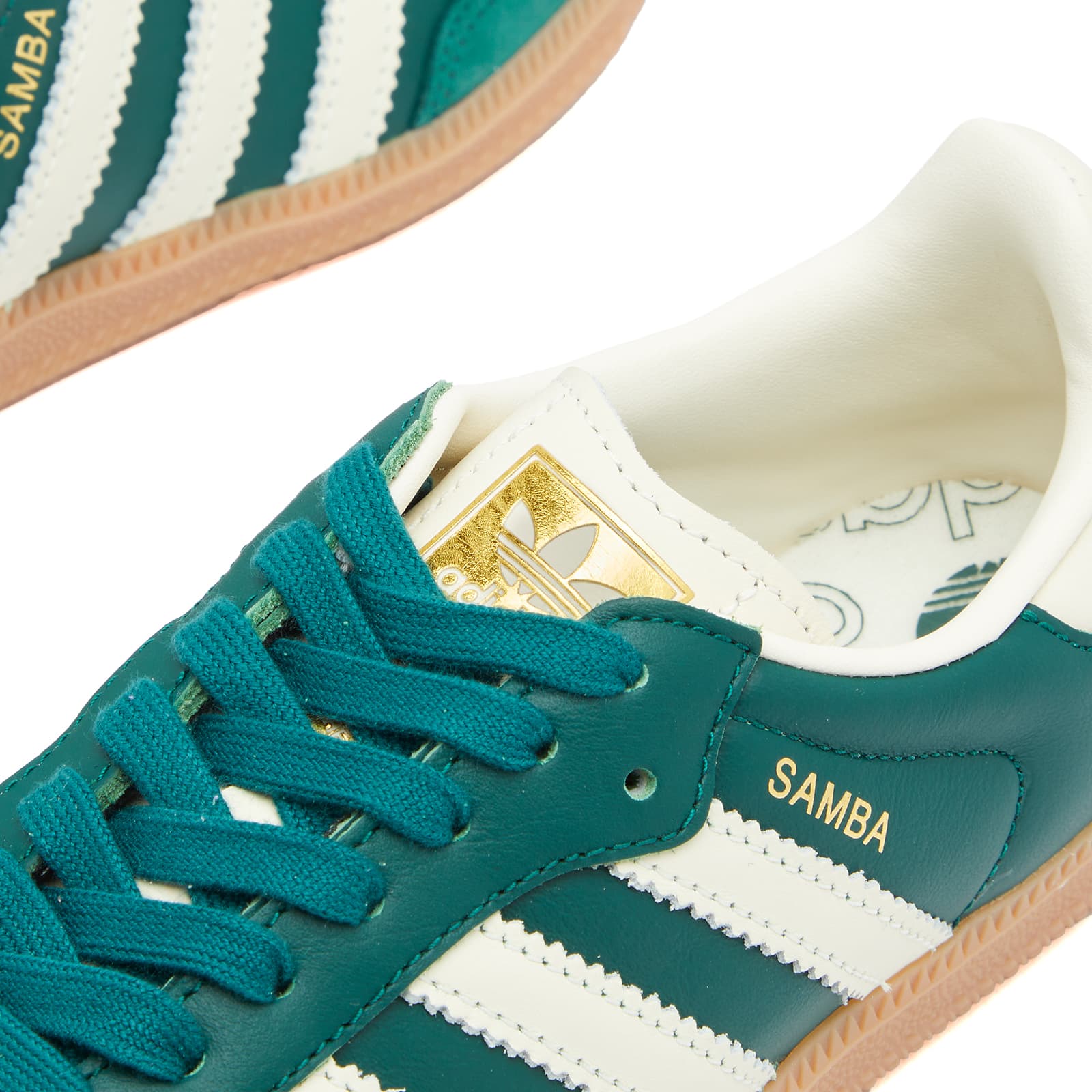 Adidas Samba OG Collegiate Green, Cream White & Gold Met. | END. (US)
