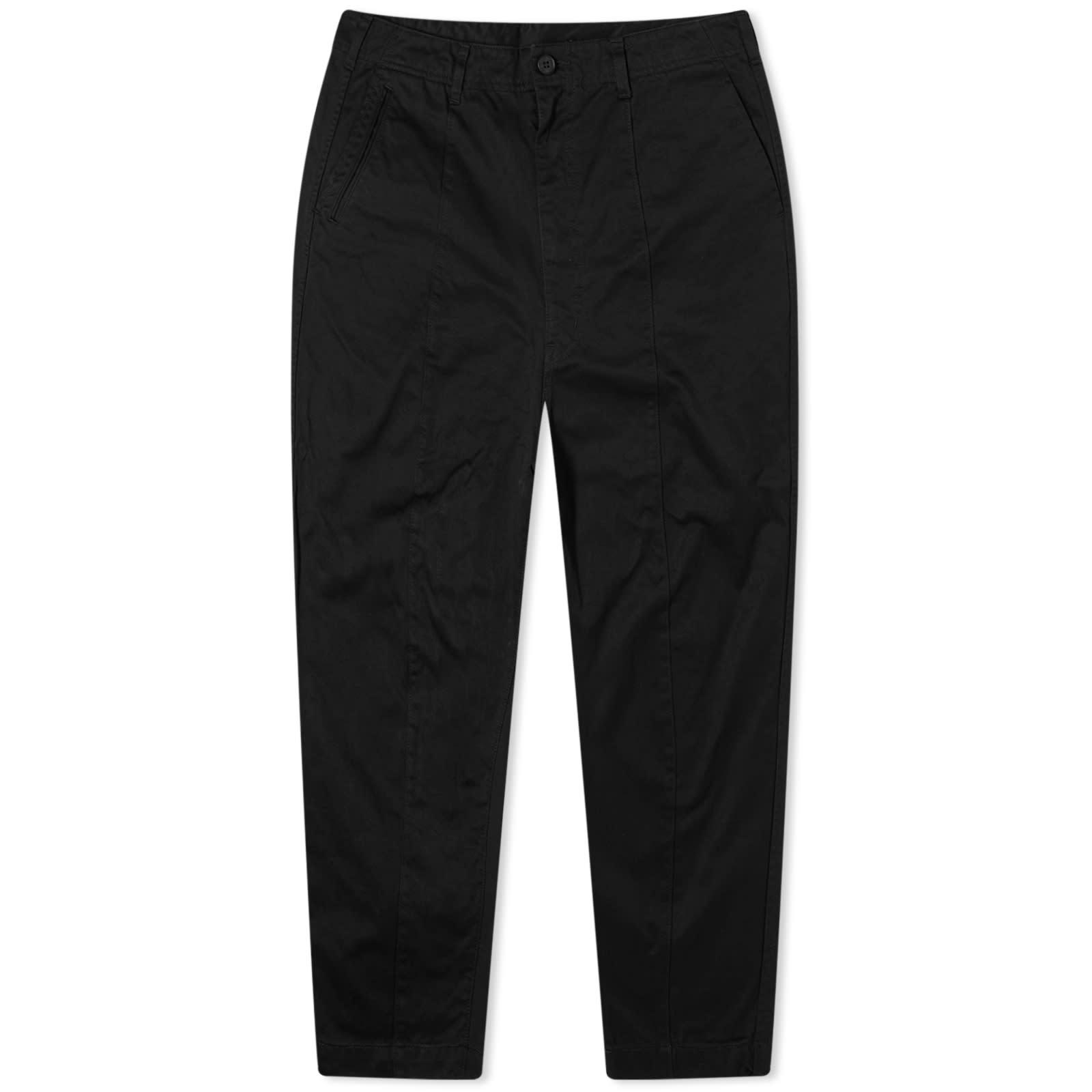 Comme des Garçons Homme Garment Dyed Chino Cloth Pant Black | END.