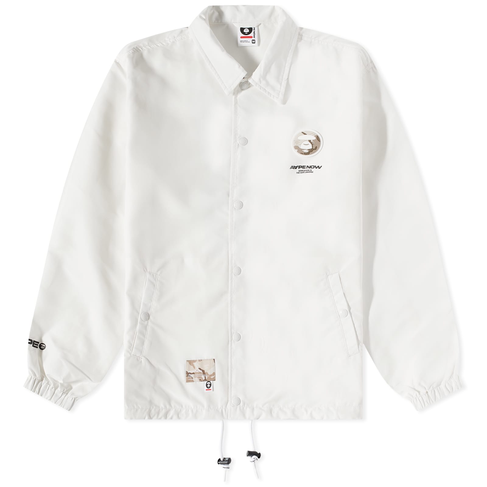 AAPE Now Badge Coach Jacket Snow White | END. (KR)